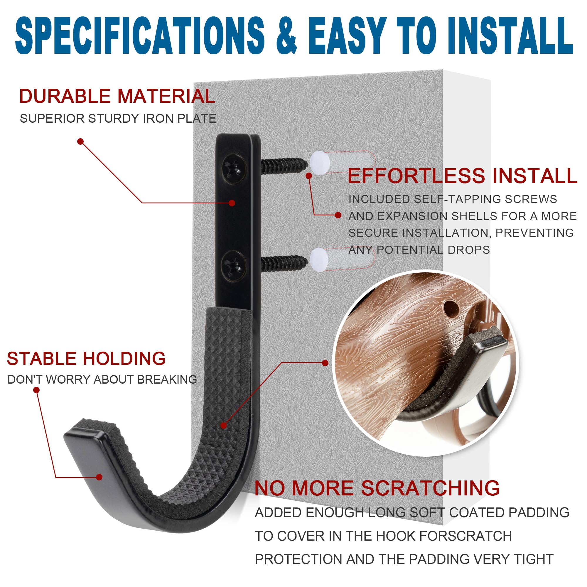 Snapklik.com : Gun Rack Storage Wall Mount Shotgun Rifle Hook ...