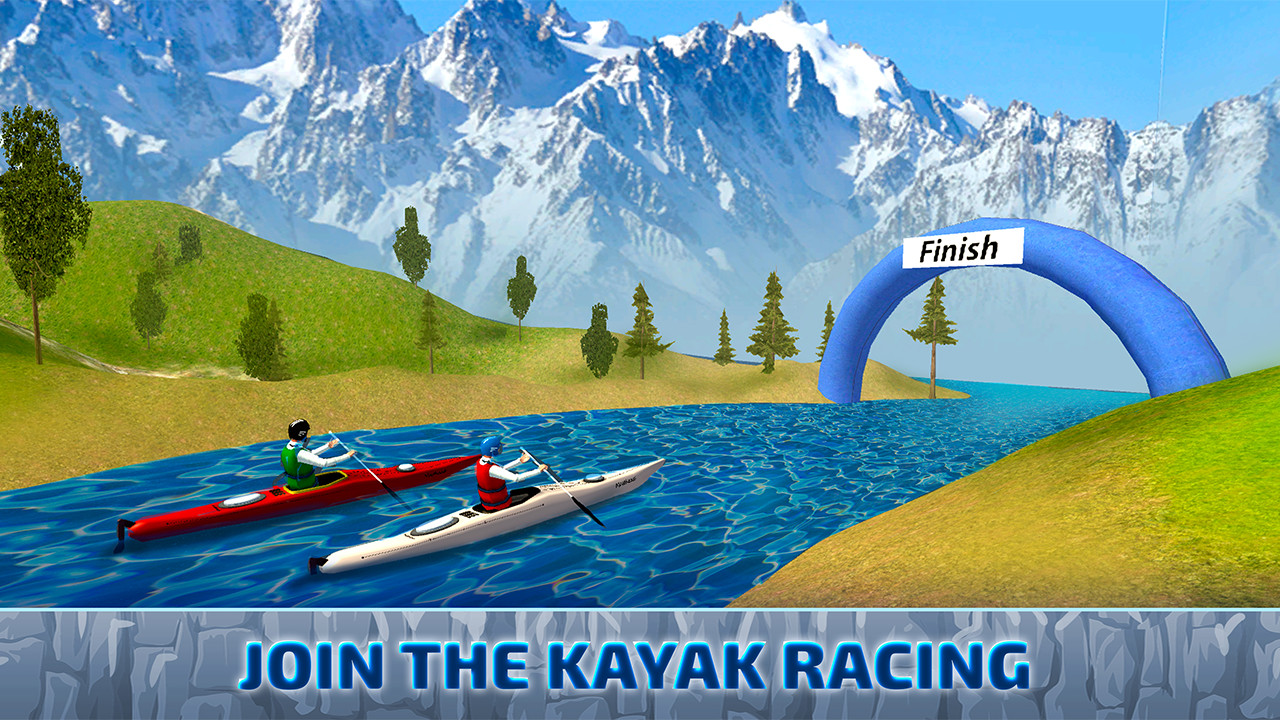 Extreme Kayak Boat Riding Track Race: River Rush Water Slide Driving ...