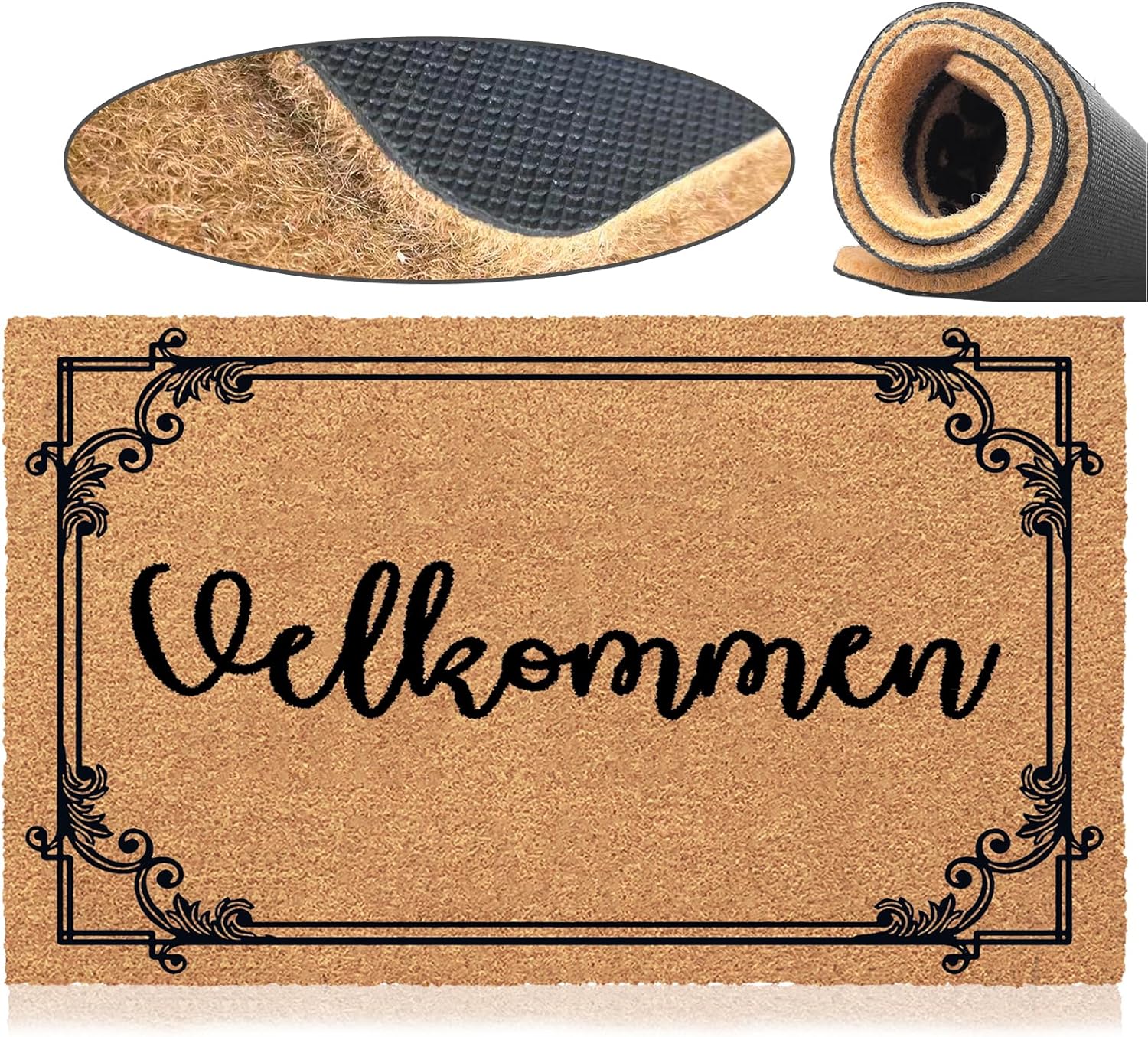 Amazon.com: Jec&Smis Welcome Mat Velkommen Door Mats for Home Entrance ...