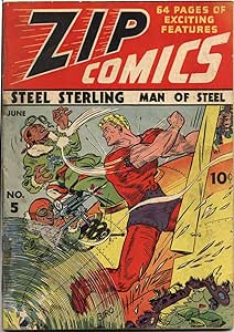 POSTER comics cover MLJ Archie Zip 5 1940 Vintage Wall Art Print A3 replica : Amazon.es: Hogar y ...