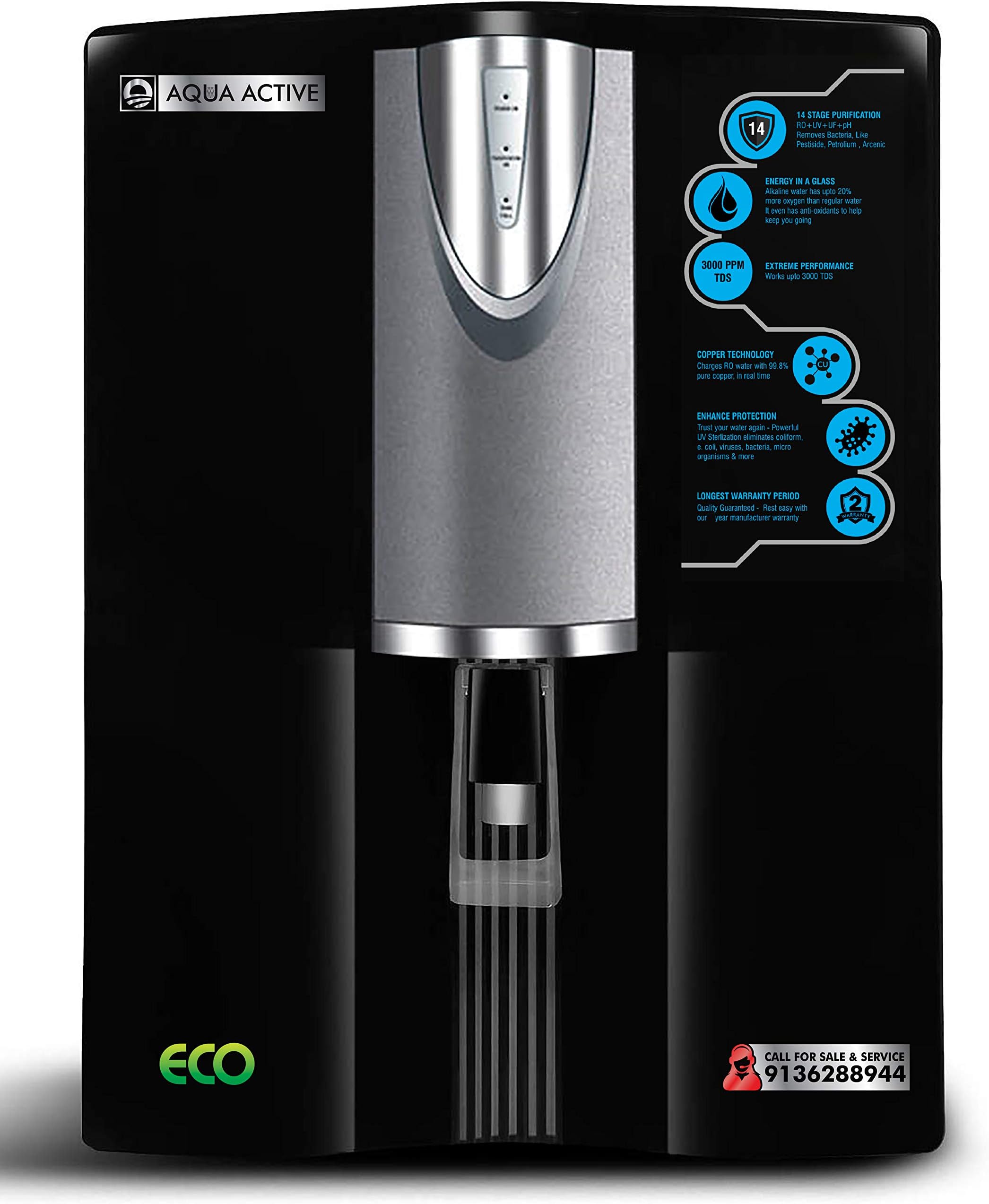 Aqua 2090 NXT Ultrasaver 7-Stage Water Purifier | Upto 40% Water ...