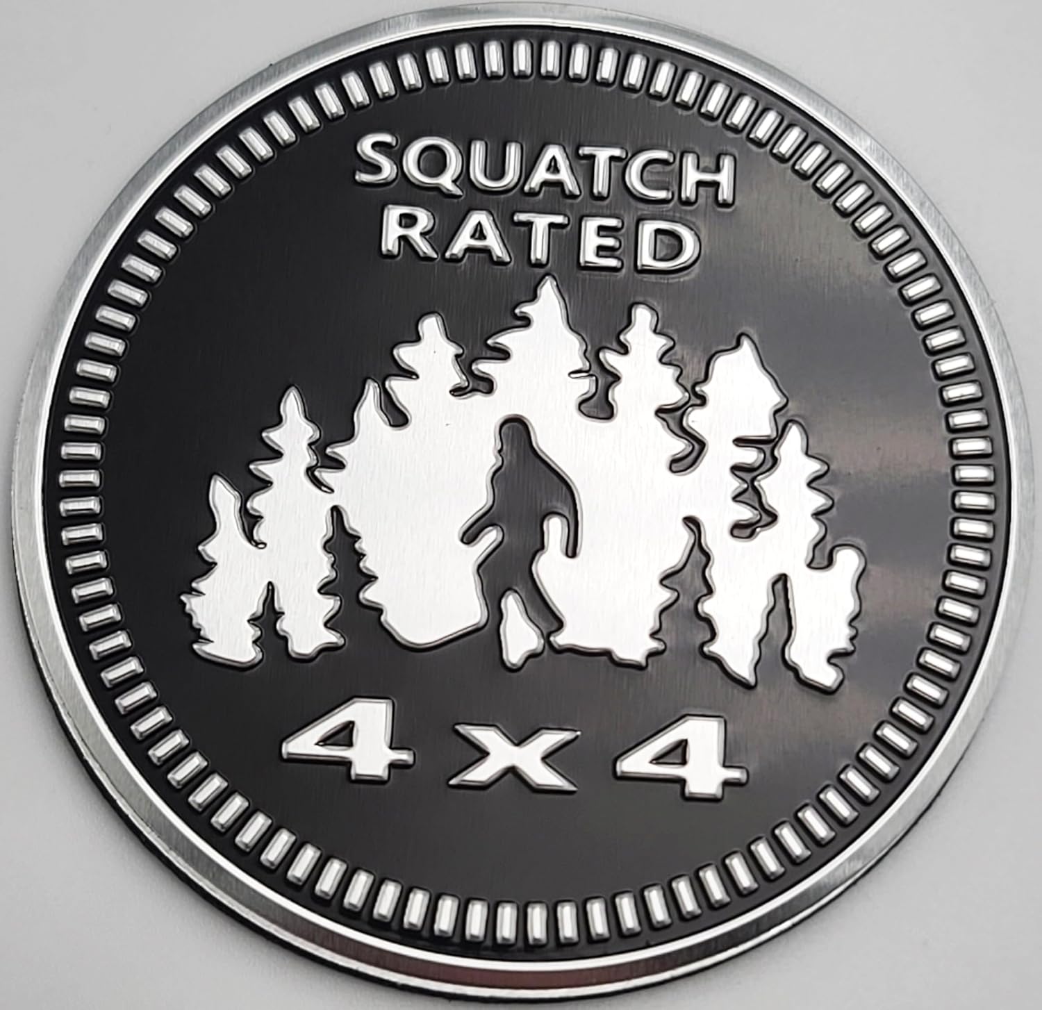 Amazon.com: 1x SQUATCH Rated 4x4 Emblem 3D Metal Automotive Badge Decals Compatible with Jeep ...
