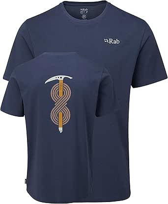 Amazon.com: Rab Camiseta Stance Axe para hombre, camiseta orgánica de ...