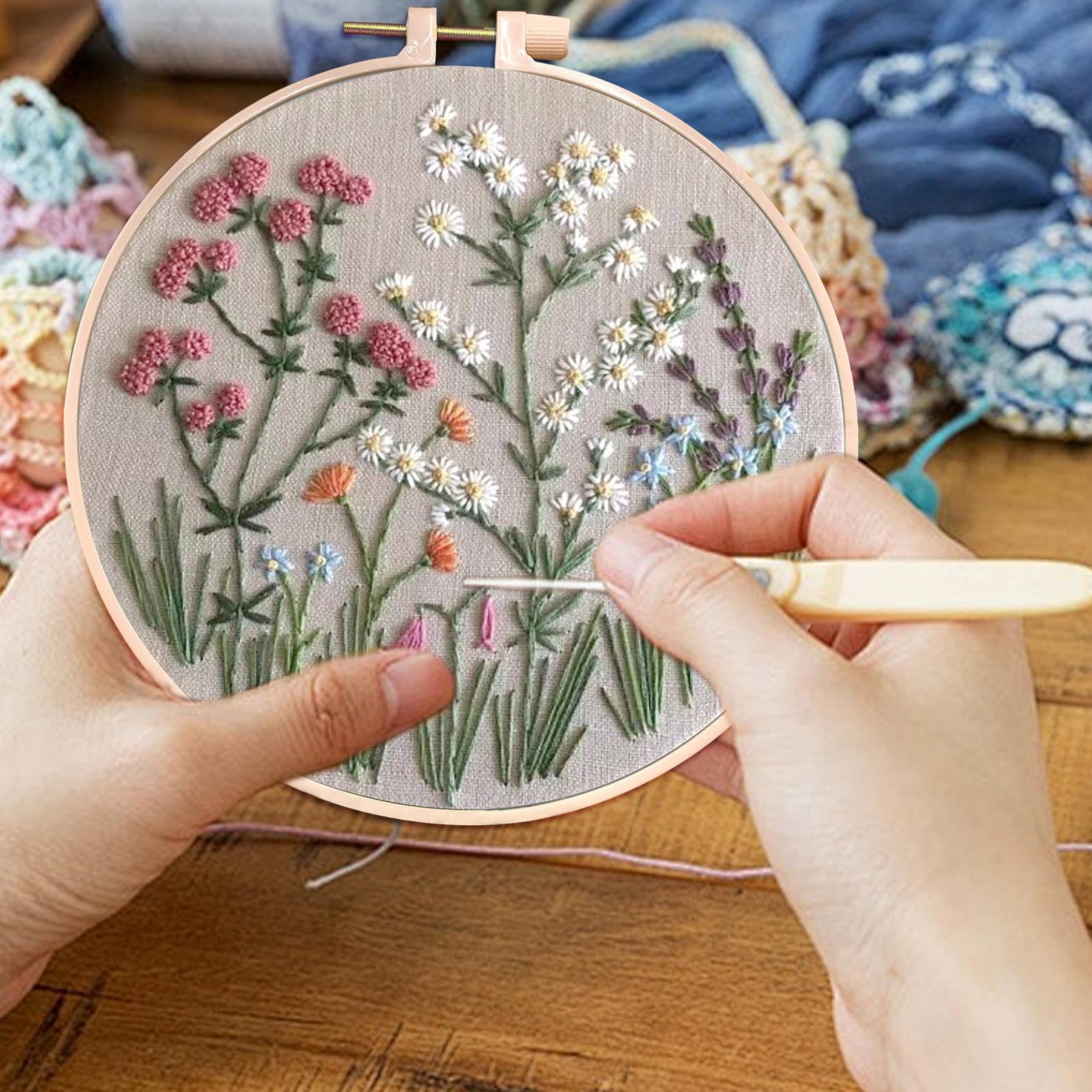 Patrones De Arte Con Hilos De Flores
