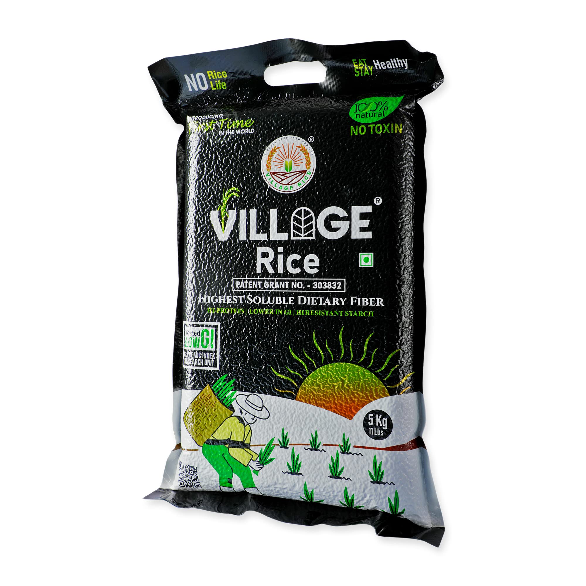 Village Rice Highest Soluble High Dietary Fiber Rice with High Protein ...