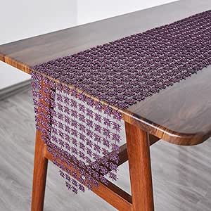 Amazon.com: CaliTime Table Runner 12 X 72 Inches Cruciate Flower Water ...