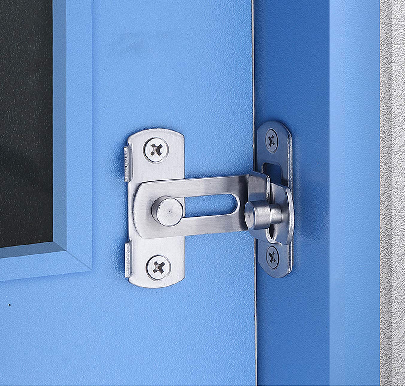 Snapklik.com : Flip Door Sliding Latch, 90 Degree Stainless Steel Latch ...