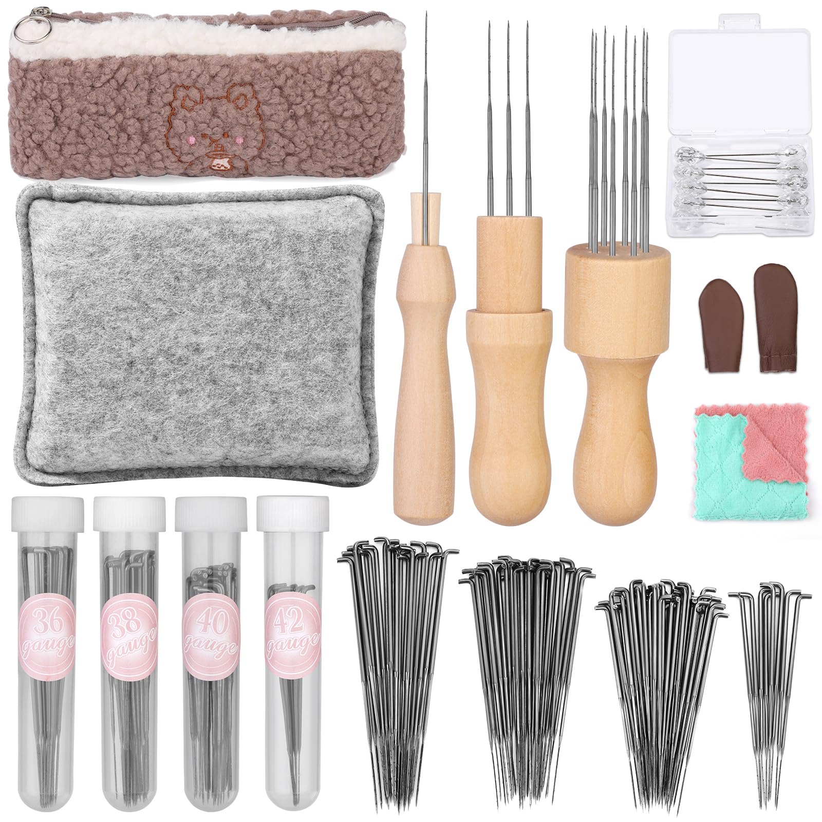 Felting Needles Tool, Needle Felting Kit, Needle Felting Supplies with ...