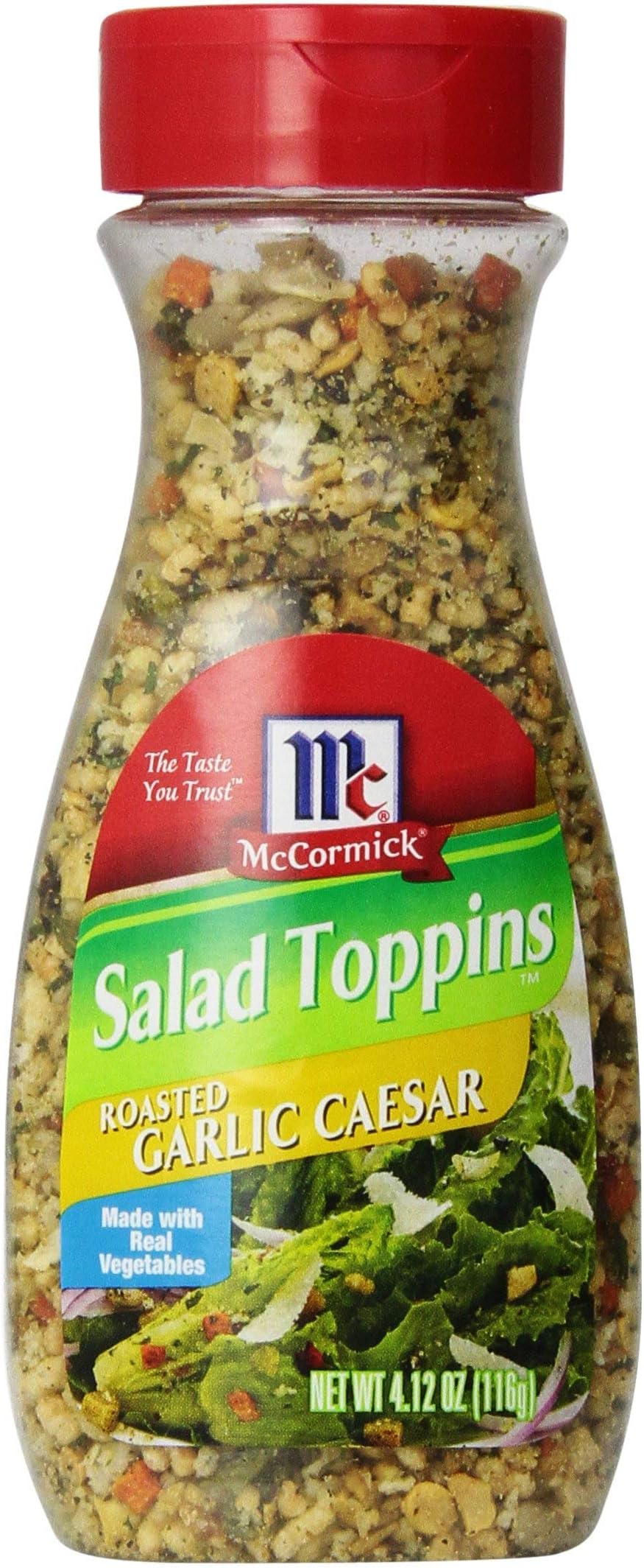 Amazon.com : McCormick, Salad Toppins, Roasted Garlic Caesar, 4.12oz ...