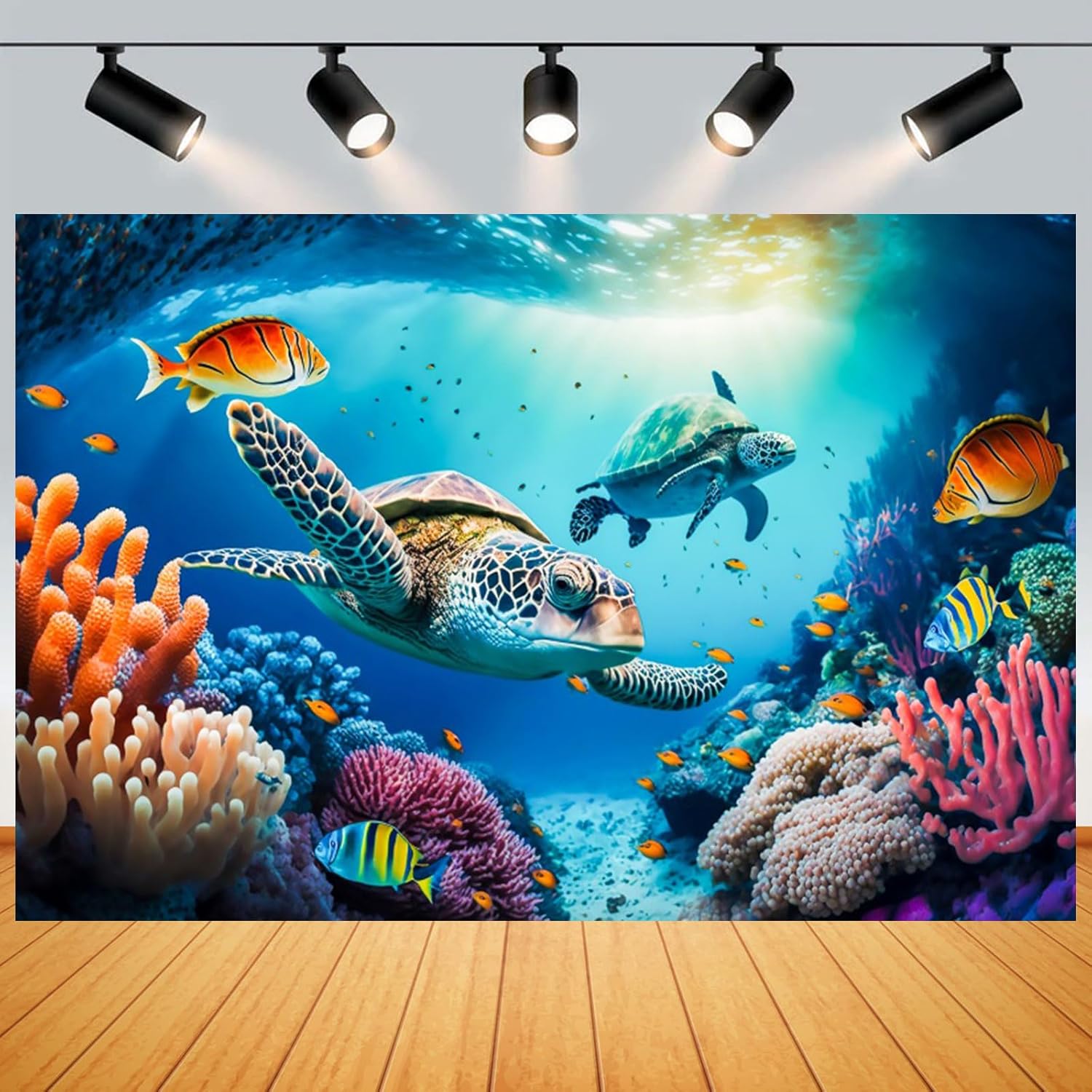 Amazon.com : Yeele 7x5ft Sea Turtles Backdrop for Photography ...