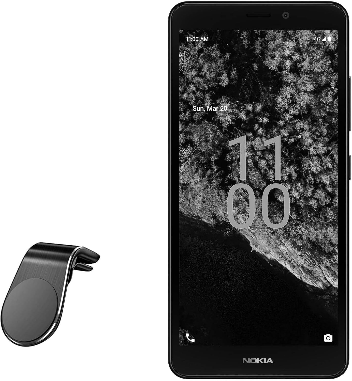 Amazon.com: BoxWave Car Mount Compatible with Nokia C100 - MagnetoMount ...