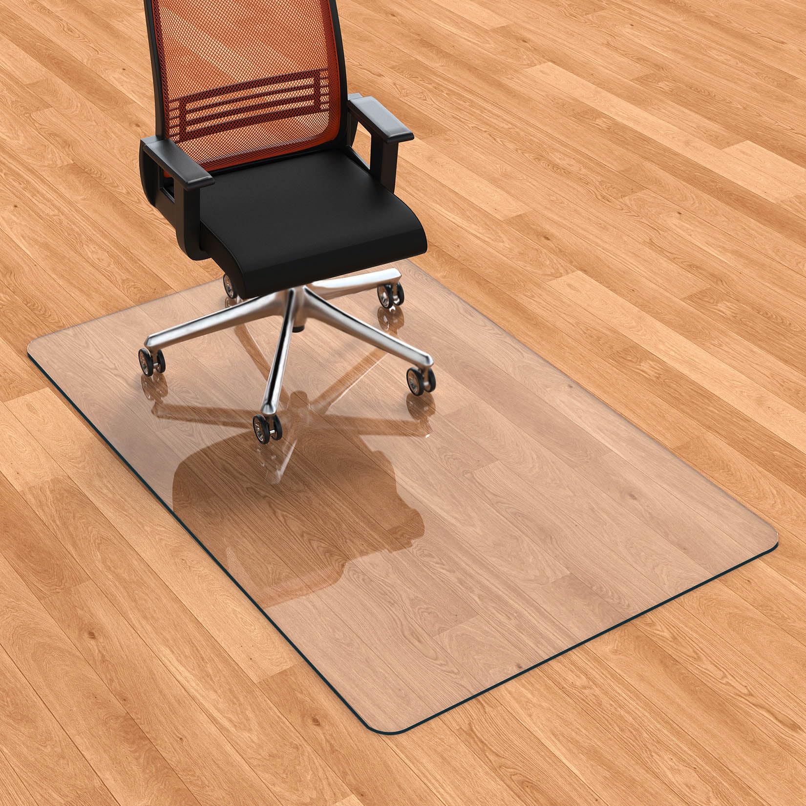 Office Chair Mat for Hardwood Floor, 35" x 55" Clear Chair Mats, 1/5 ...