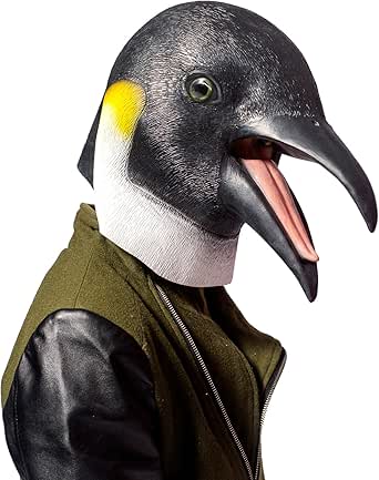 Amazon.com: PartyHop - Penguin Mask - Halloween Latex Animal Full Head ...