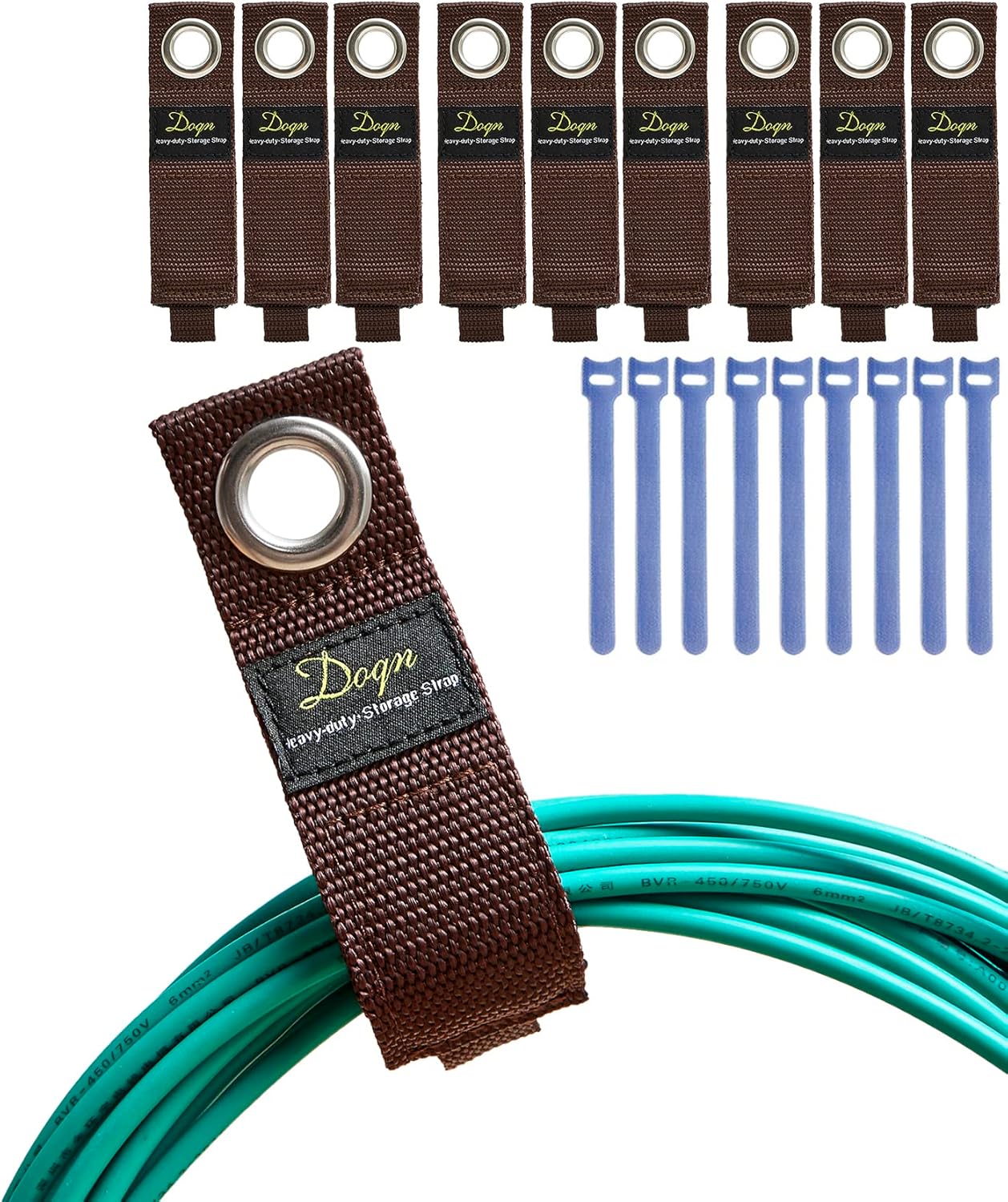 Amazon.com: Doqn Heavy Duty Storage Straps 10" 93 Pack,9pack Cable Ties ...