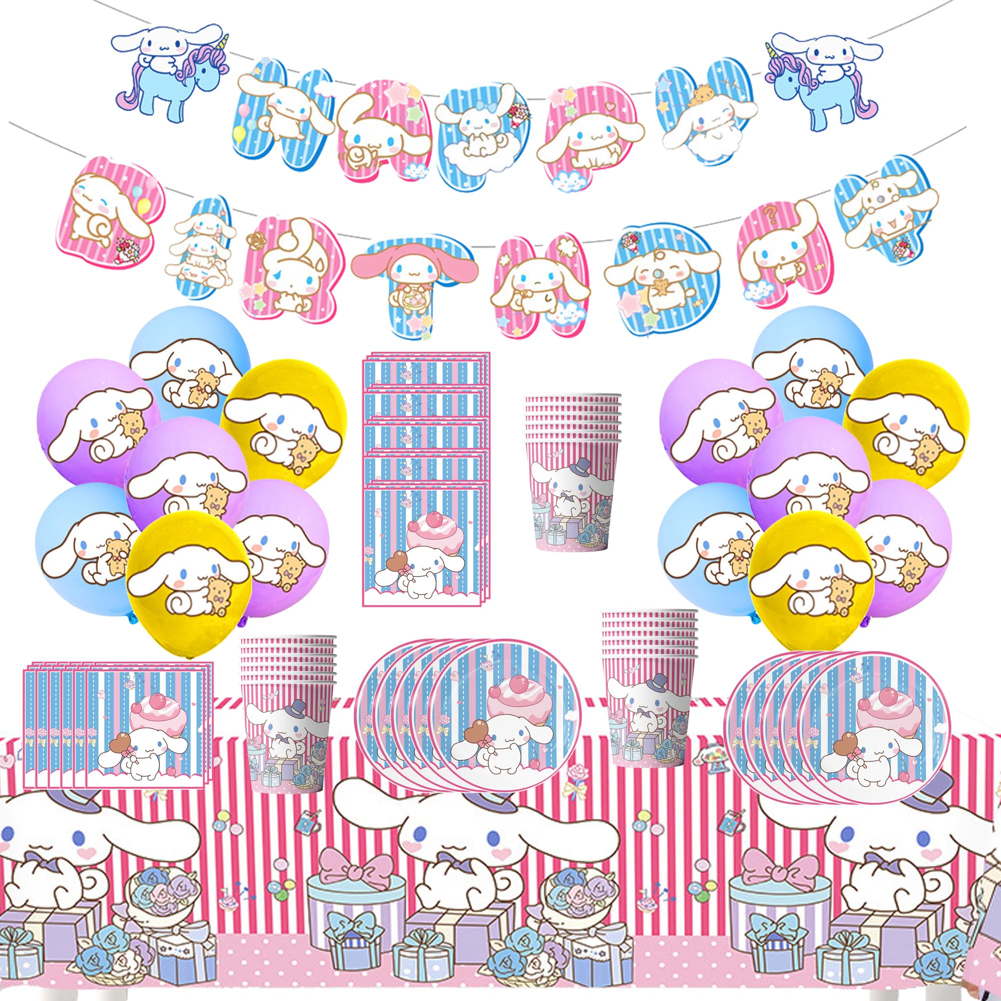 Buy Sanrio Birthday Decorations Cinnamoroll Party Supplies Sanrio ...