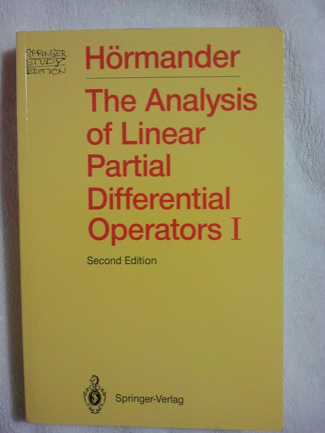 The Analysis of Linear Partial Differential Operators I: Distribution Theory and Fourier ...