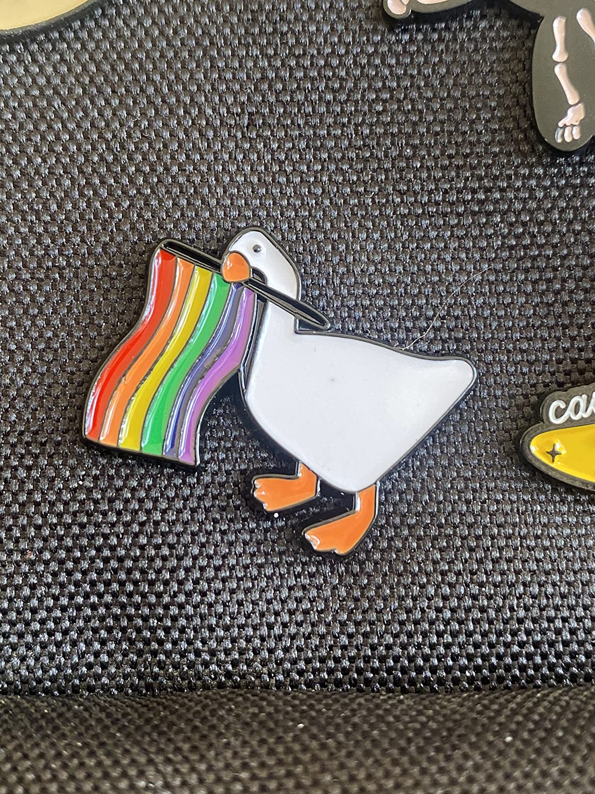 LGBTQ Gay Pride Rainbow Flag Goose Enamel Pin Badge Jewelry for Dresses ...