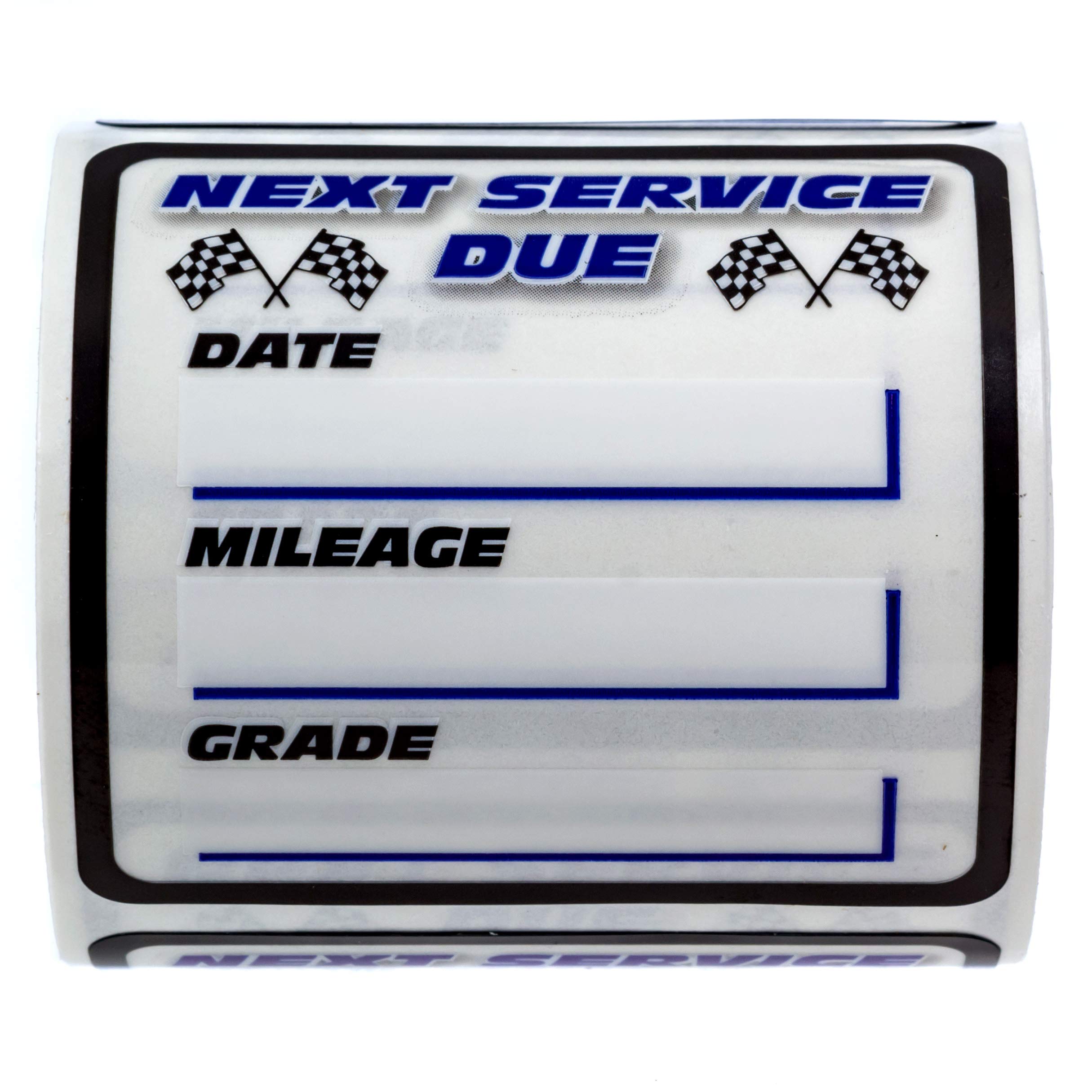 Snapklik.com : Checkered Flag Oil Change Service Reminder Stickers ...