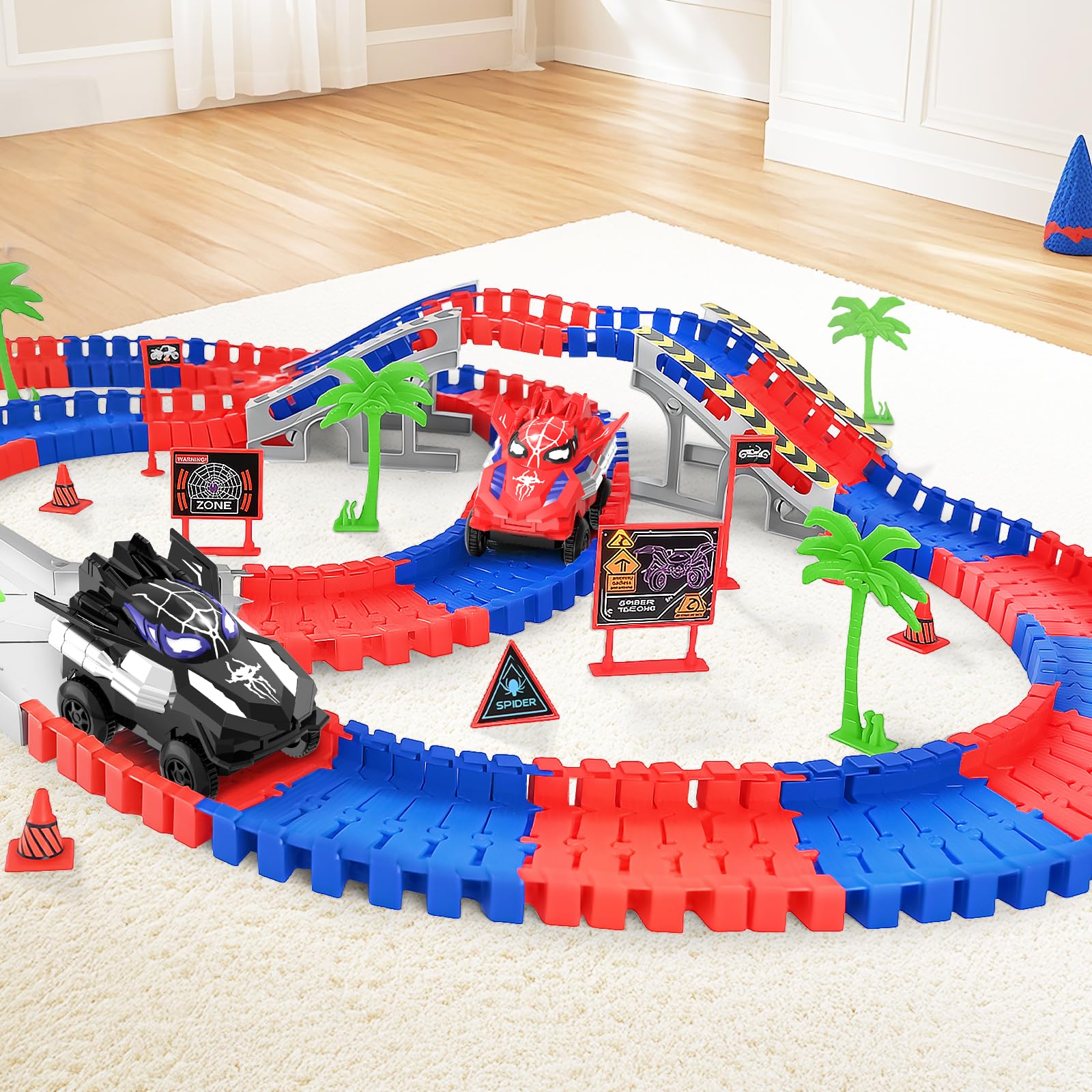 Frozen Toys 227pcs Construction Race Track Toy Set For Kids, Race Car ...