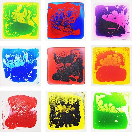 Amazon.com: Edusense Sensory Liquid Floor Tiles for Autism, Activity ...