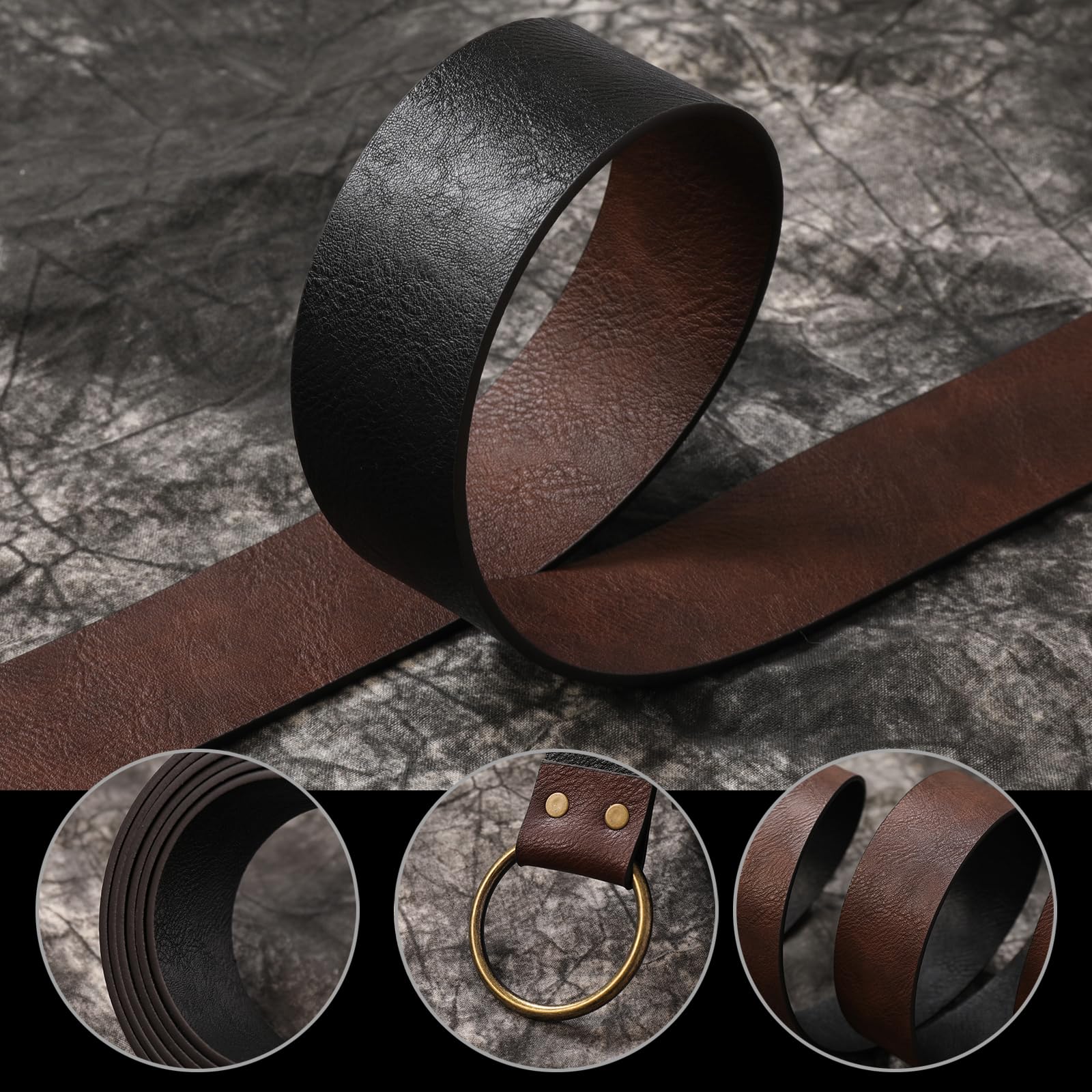 Snapklik.com : Berenlu Renaissance Belt, Durable Medieval Leather Belt ...