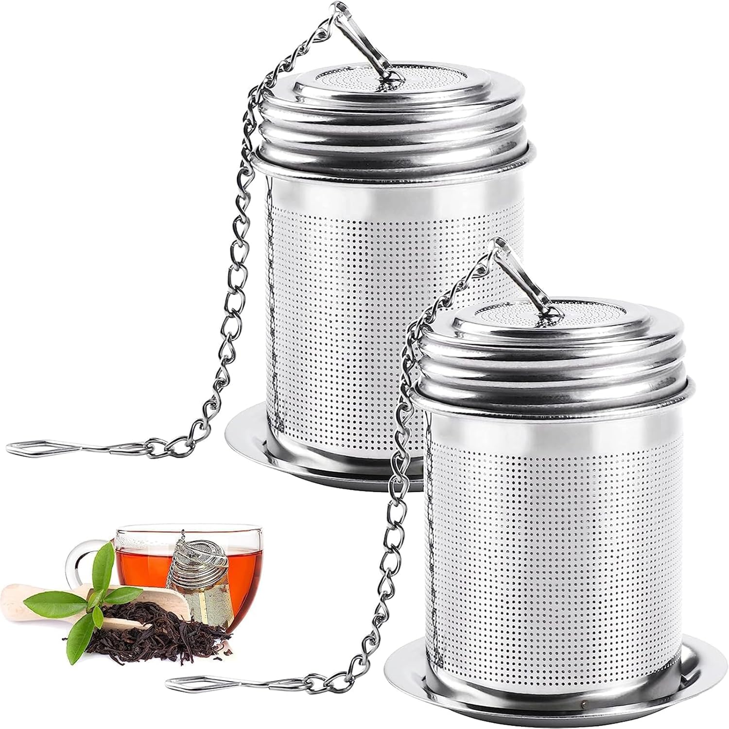 Rayyan Tea Strainers,Stainless Steel Tea Filter,Fine Mesh Tea Strainers ...