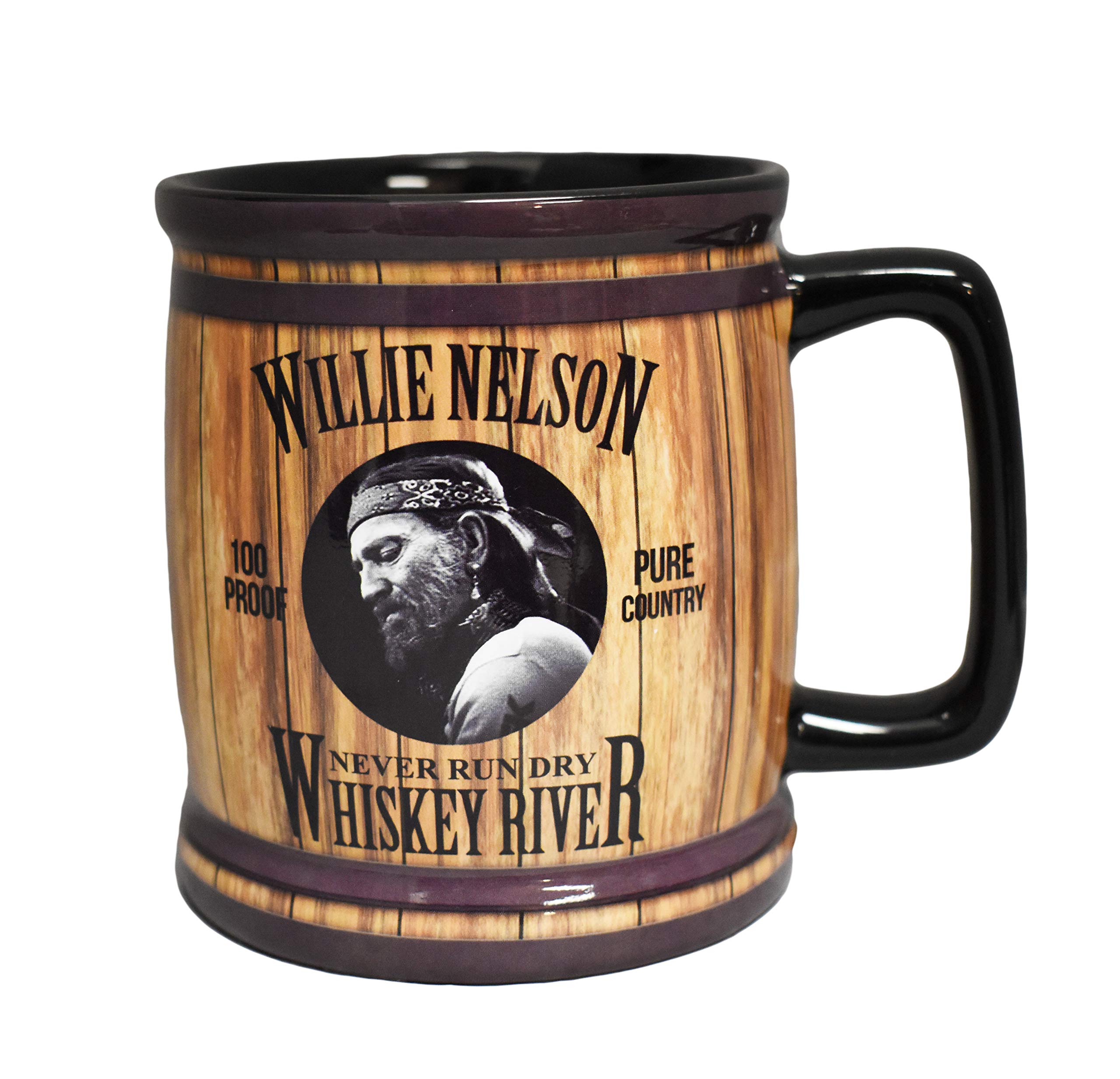 Amazon.com | Midsouth Products Willie Nelson Mug - Whiskey River Barrel ...