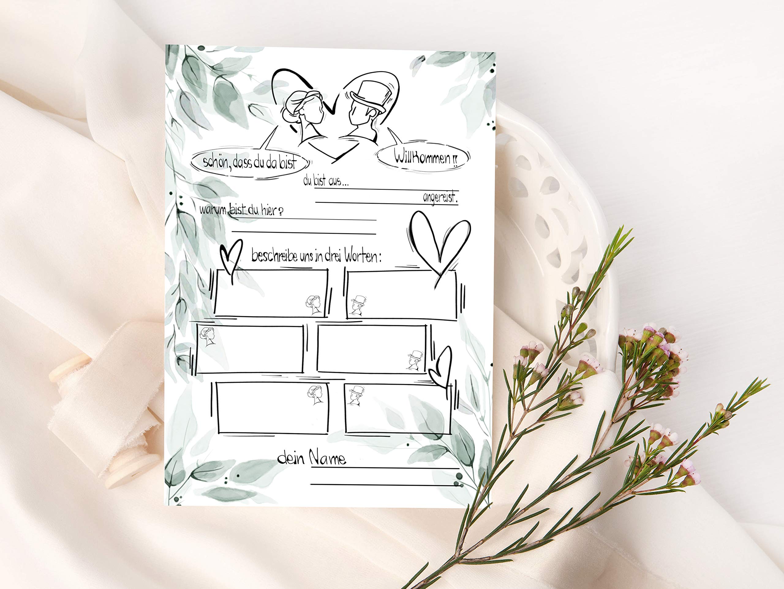 Wedding guest question cards | Honestweddingadvice.com