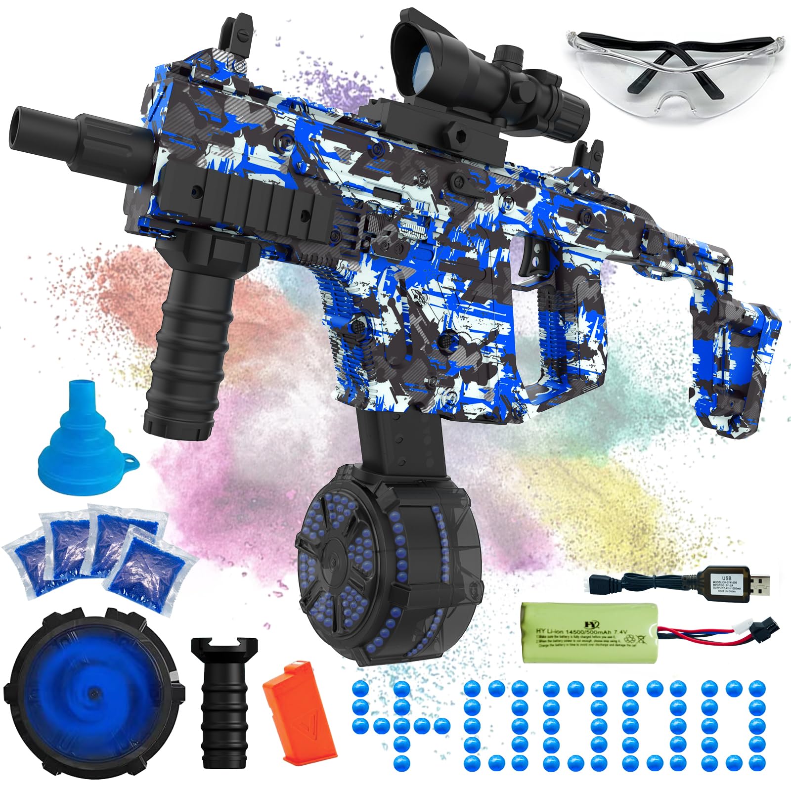 Buy Electric Gel Ball Blaster, High Speed Automatic Splatter Ball ...