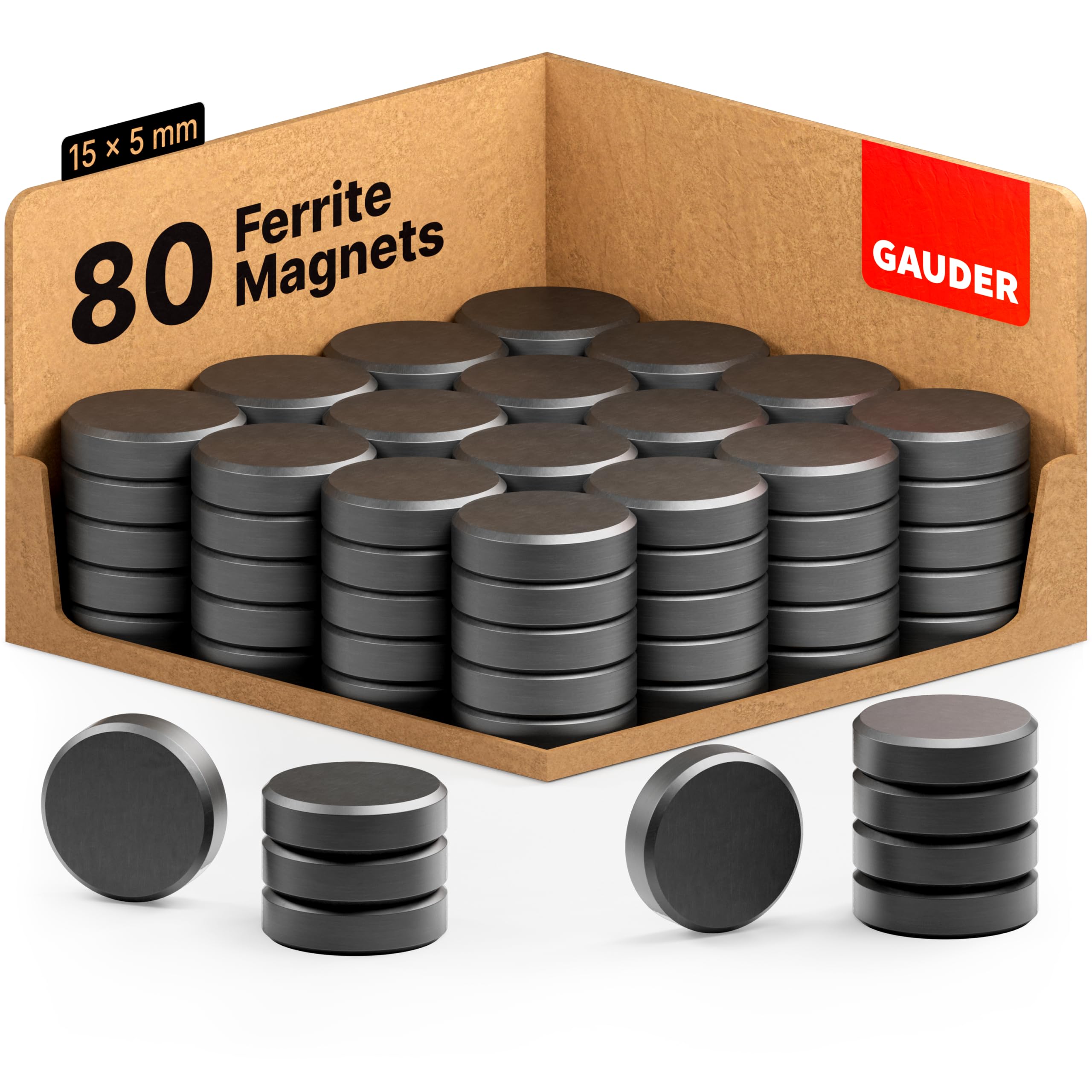 GAUDER Magnets for Whiteboard, Notice Board & more (15 x 5 mm) | 80x ...