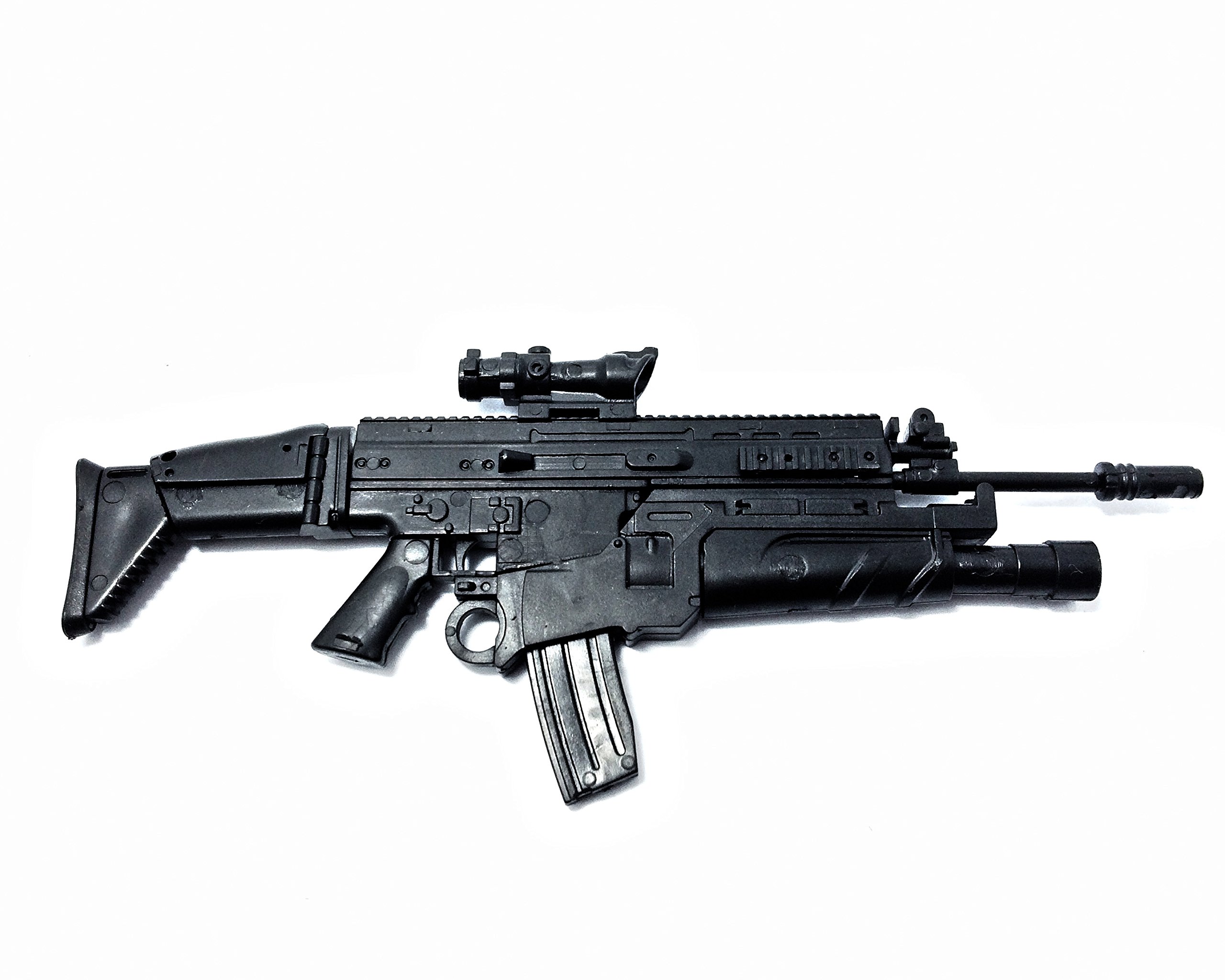 1/6 Scale FN Scar Assault Rifle US Army FN Herstal Gun Model Fit for 12 ...