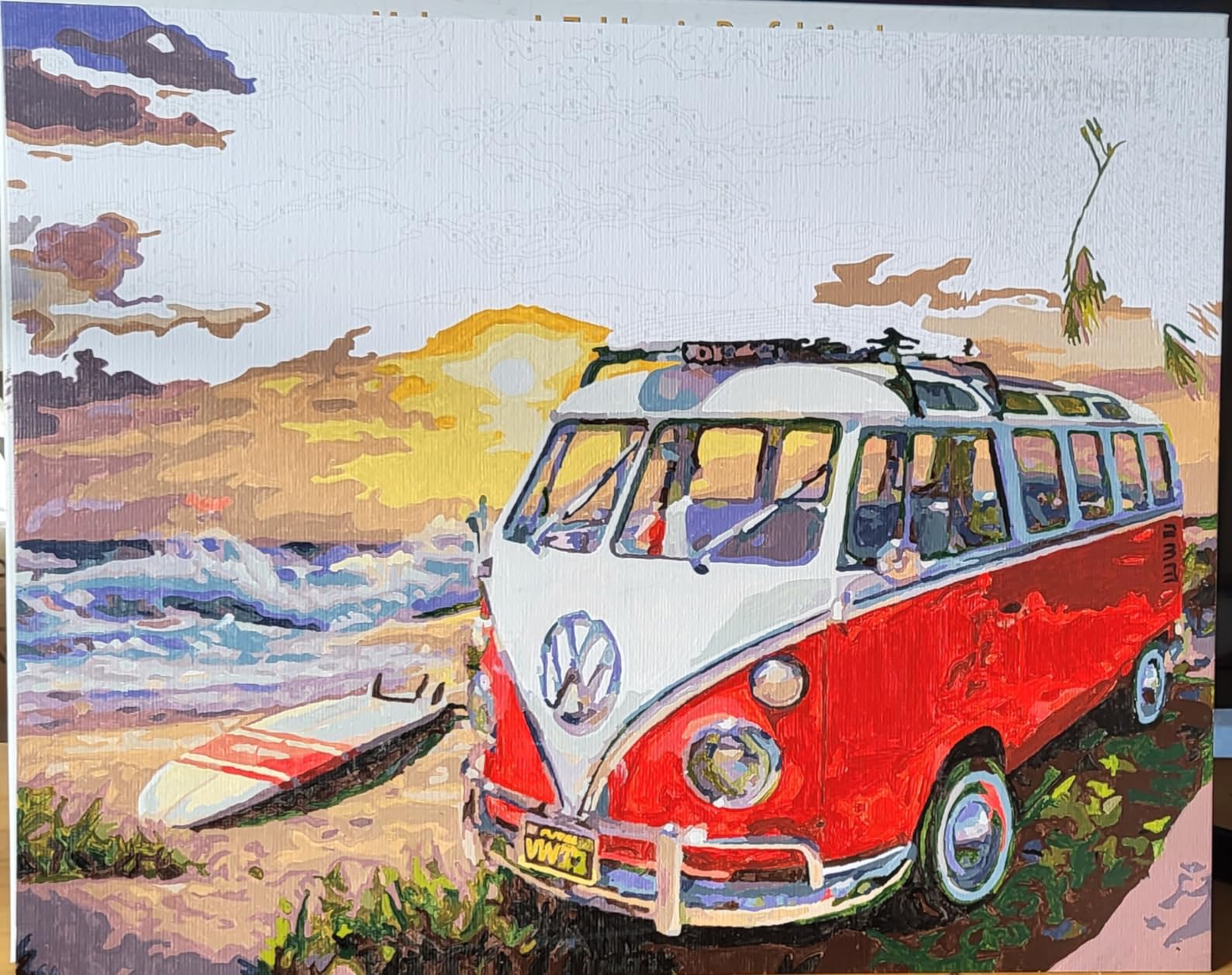 Schipper 609130861 Malen nach Zahlen – Volkswagen T1 - Bilder malen für Erwachsene, inklusive ...