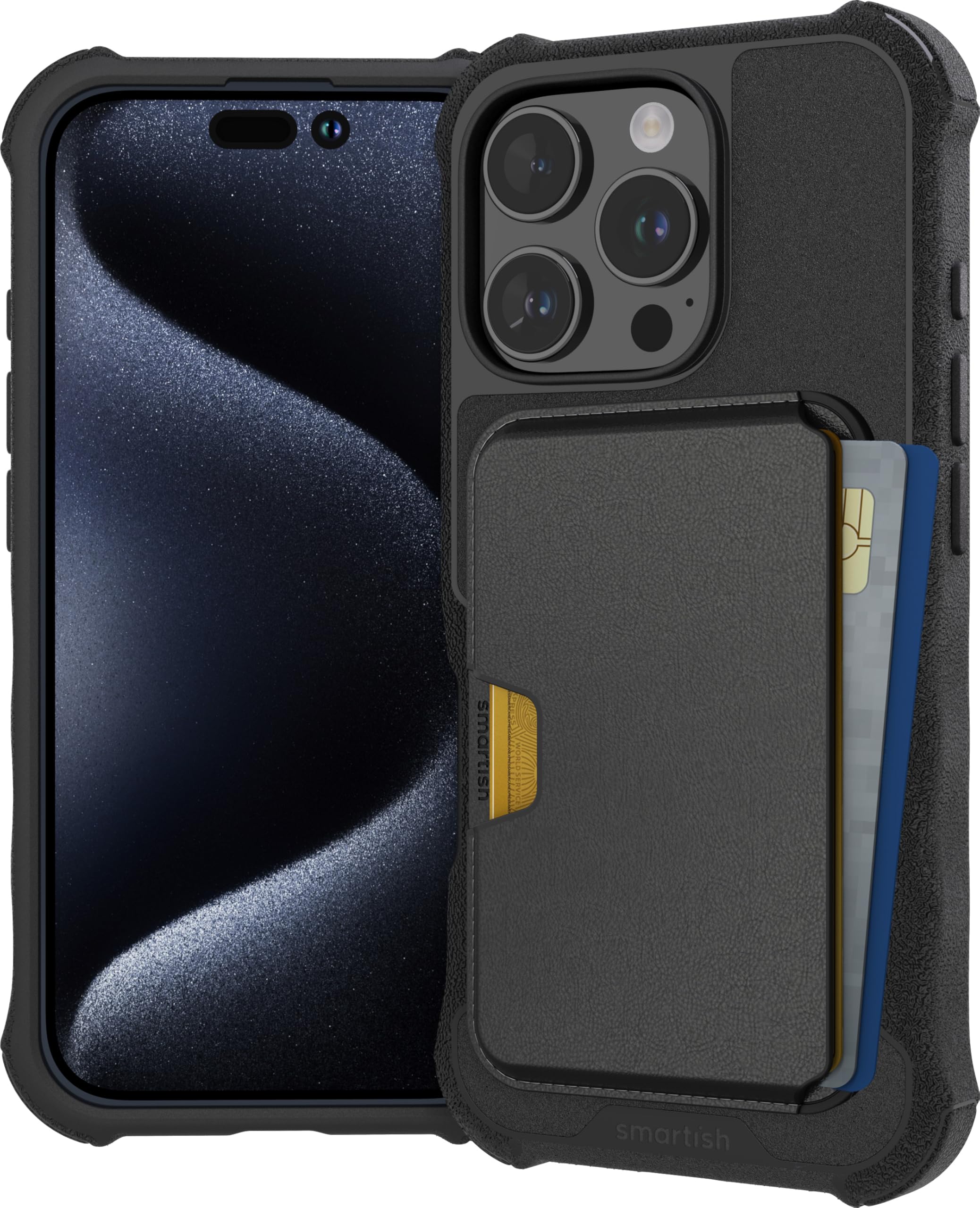 Amazon.com: Smartish® iPhone 16 Pro Magnetic Case with MagSafe Wallet - Gripzilla - Magsafe ...