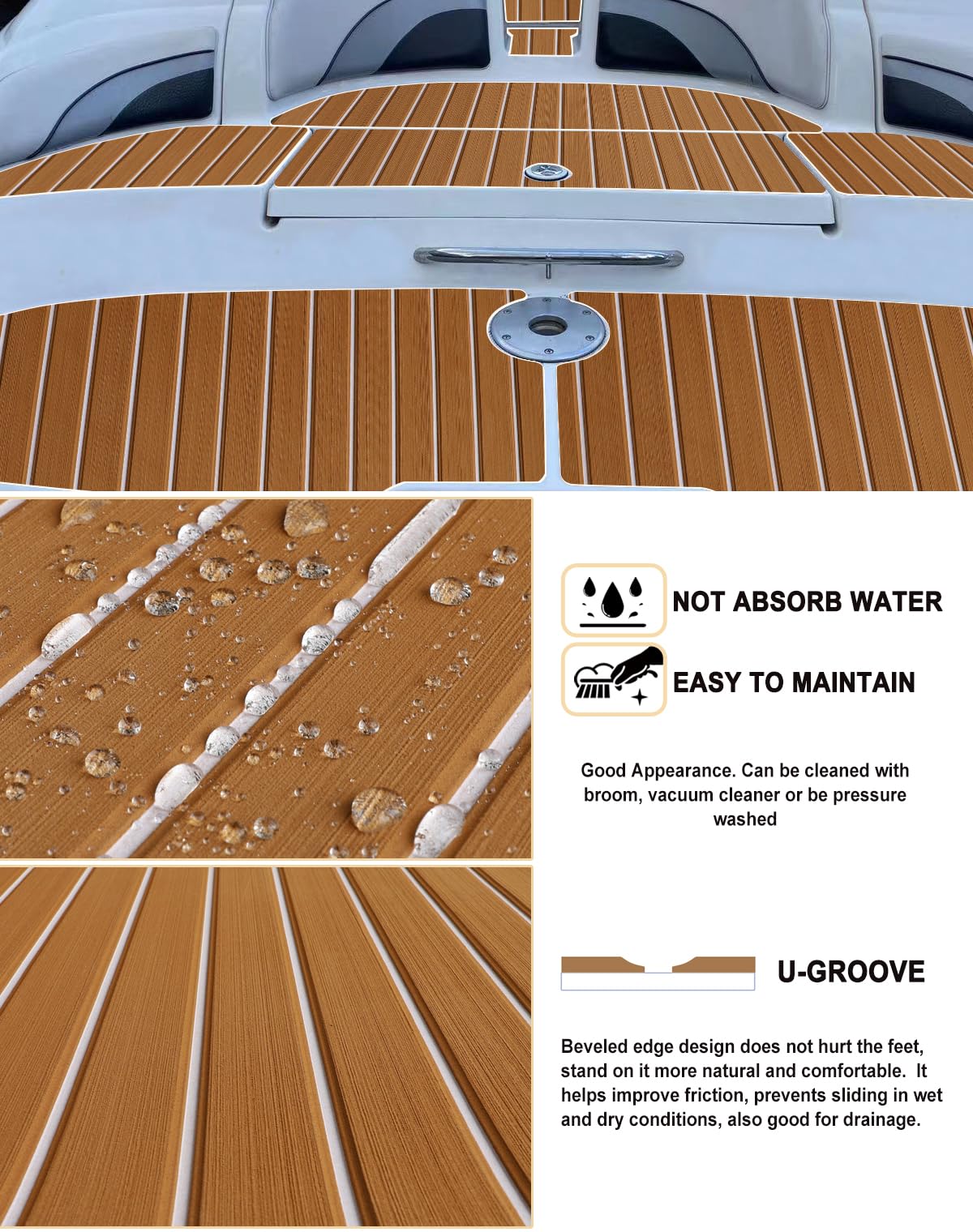 Snapklik.com : Hjdeck EVA Foam Boat Flooring