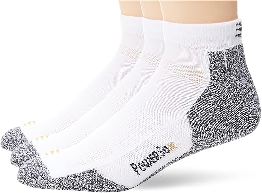 Amazon.com: PowerSox Men's 3-Pack Powerlites Low Cut Socks With ...