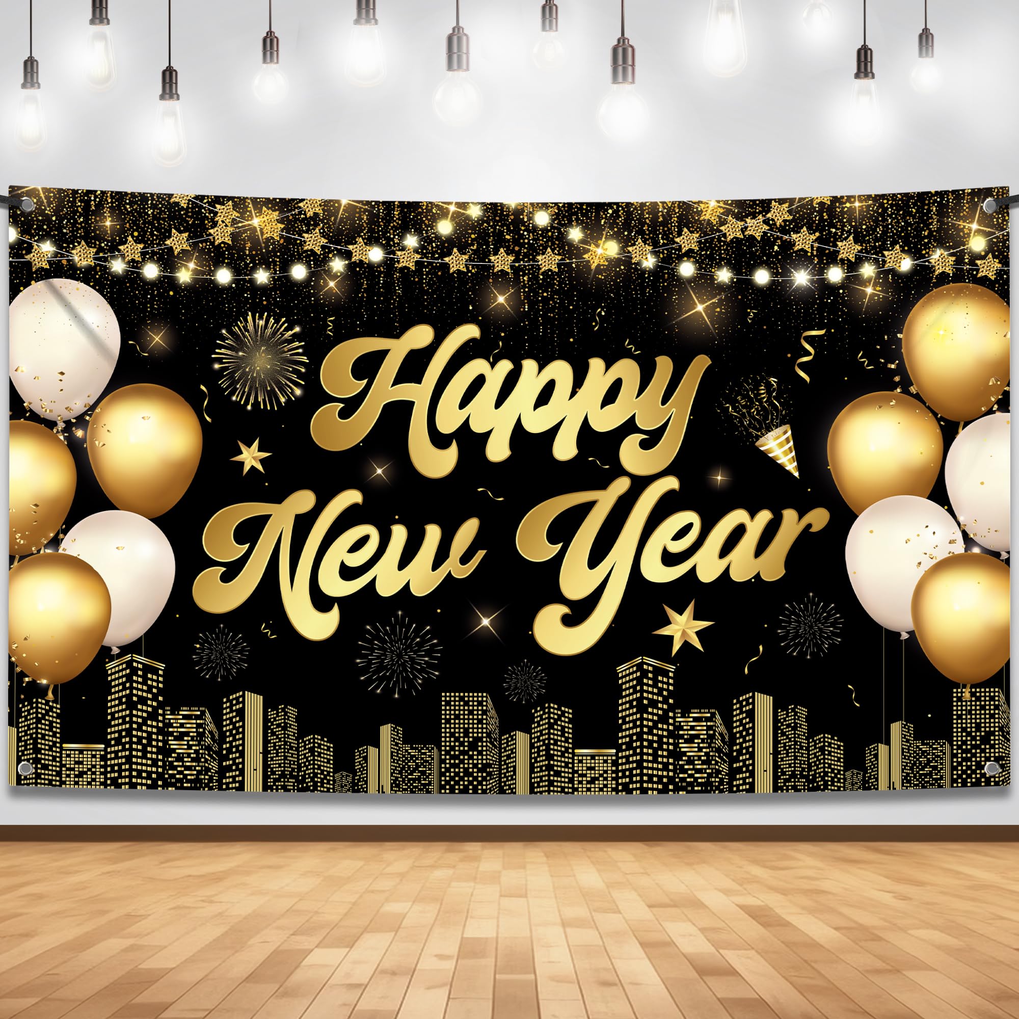 Amazon.com: KatchOn, XtraLarge Happy New Year Banner - 72x44 Inch ...