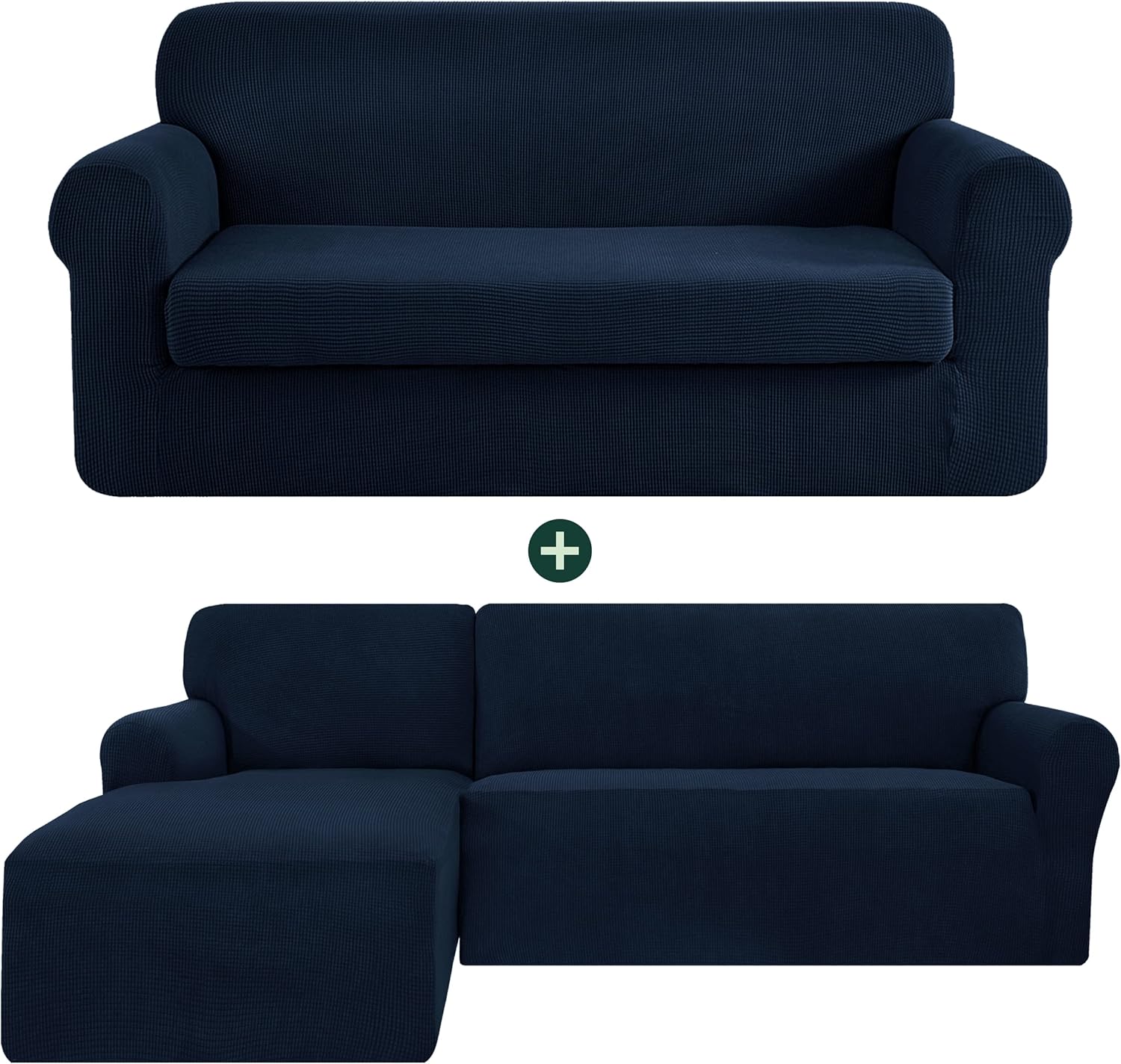 Amazon.com: CHUN YI Large Sofa Cover and L Shaped Sofa Slipcovers (Dark ...