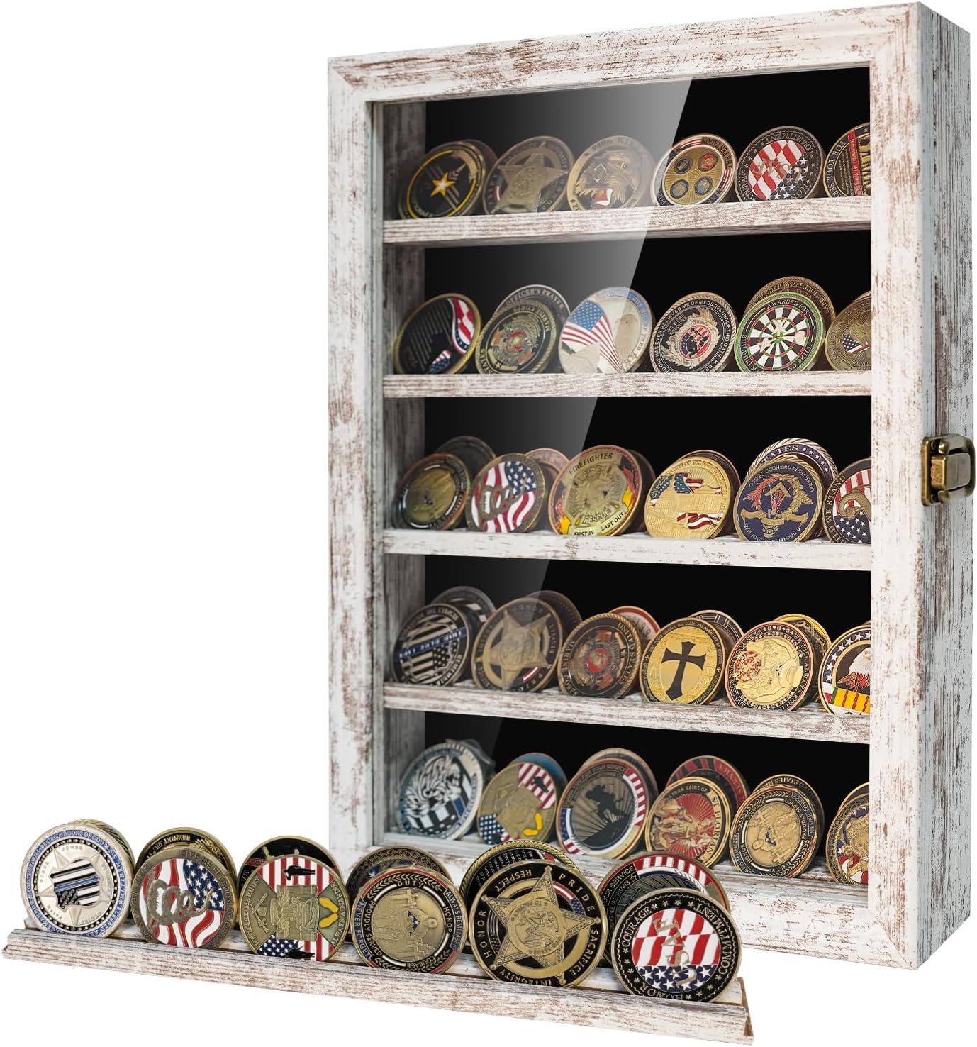 Amazon.com - Military Challenge Coin Display Case Holder with HD ...