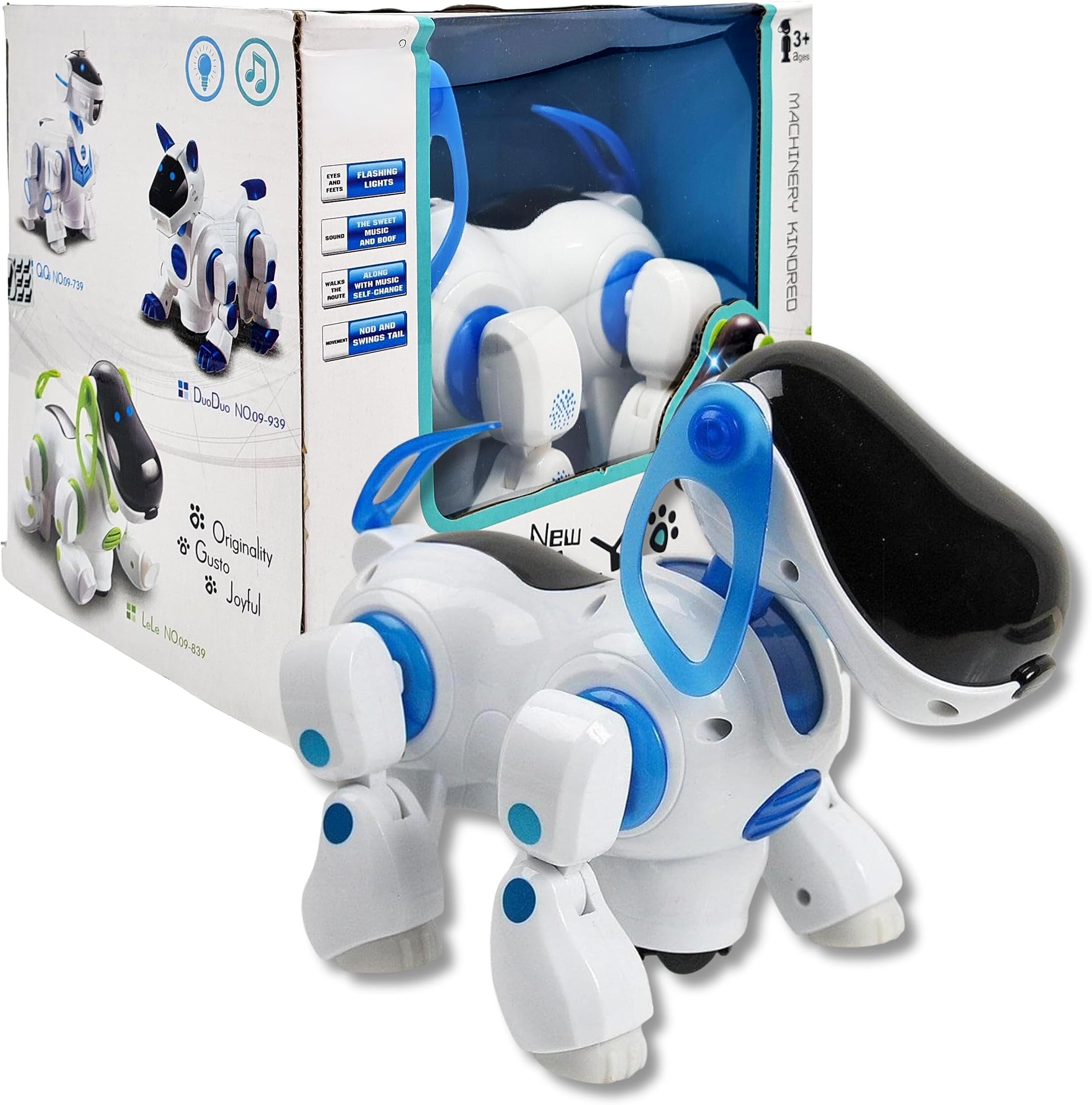 Fitto Electric Robot Toy Dog With Intelligent Sensors, Music And Lights ...