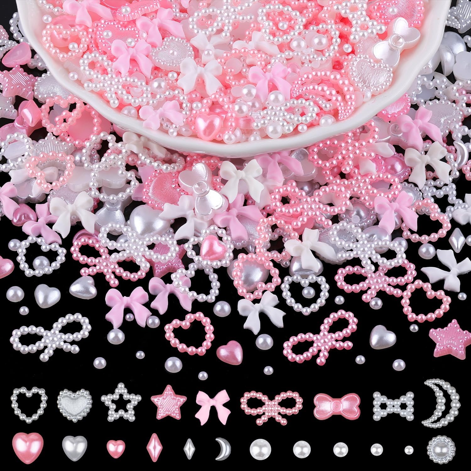 Amazon.com: 200 Pcs Charms Cute Set, Macaron Bulk Mixed Resin Charms ...