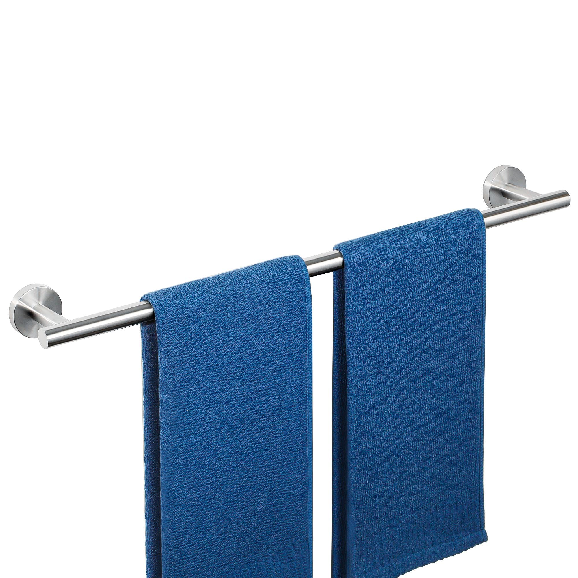 SAYAYO Towel Rail Wall Mounted Brushed Towel Holder Bathroom Towel Bar ...