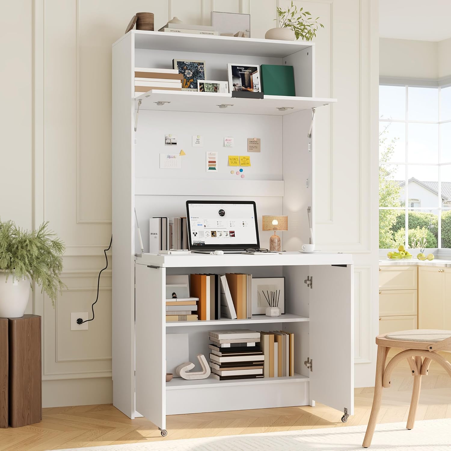Amazon.com: Merax 69" Multifunctional Kitchen Pantry Buffet with Hutch ...