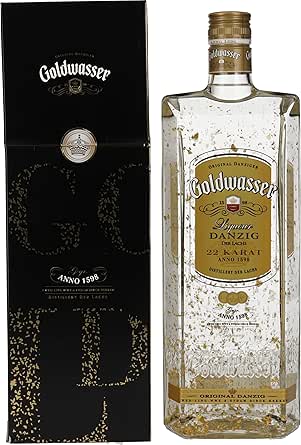 Original Danziger Goldwasser Liqueur 40% Vol. 1l in Giftbox : Amazon.fr ...