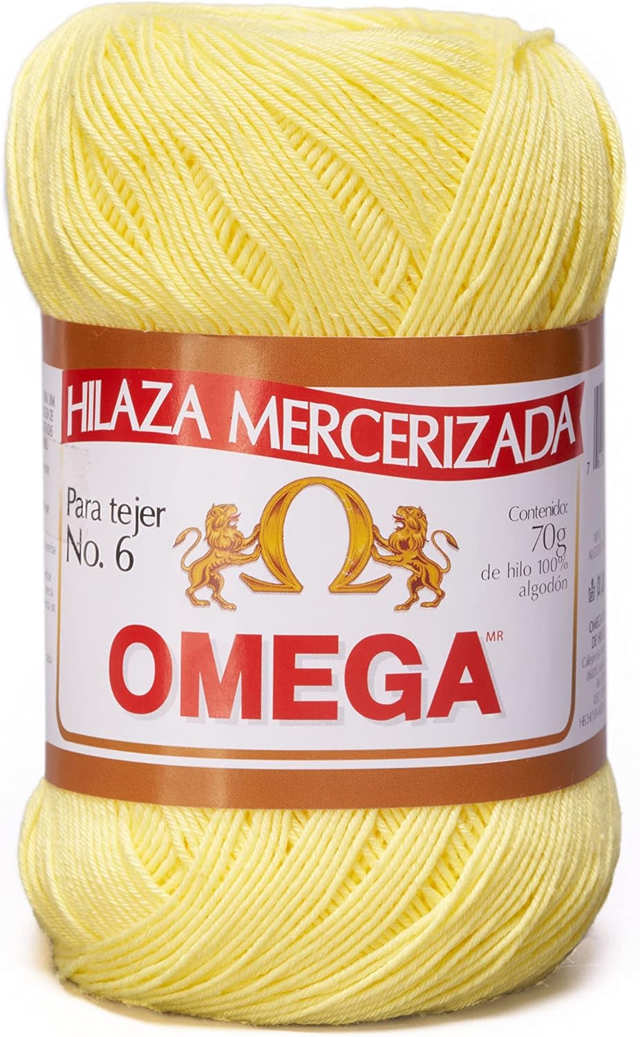Amazon.com: OMEGA NO.6 [70grs] by Omega - Soft Yarn 100% Mercerized ...