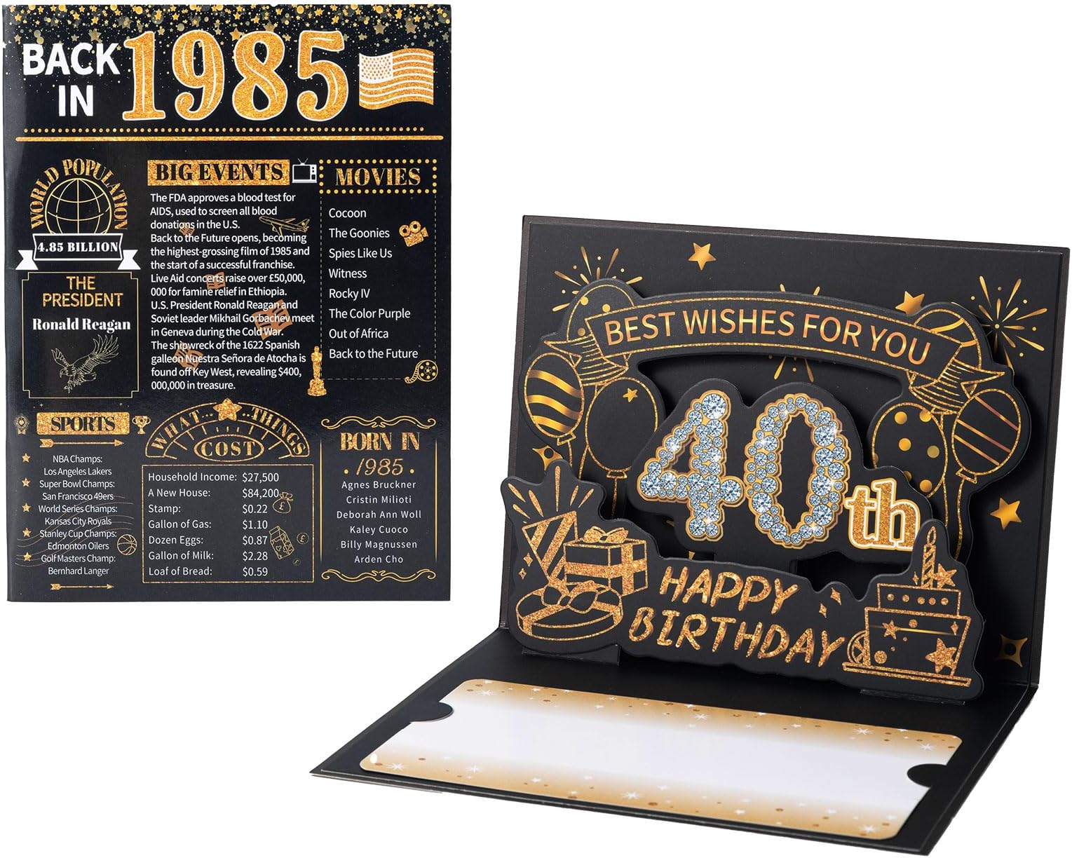 Amazon.com : Turypaty 40th Birthday Cards Pop Up 3D Cake - Firework ...