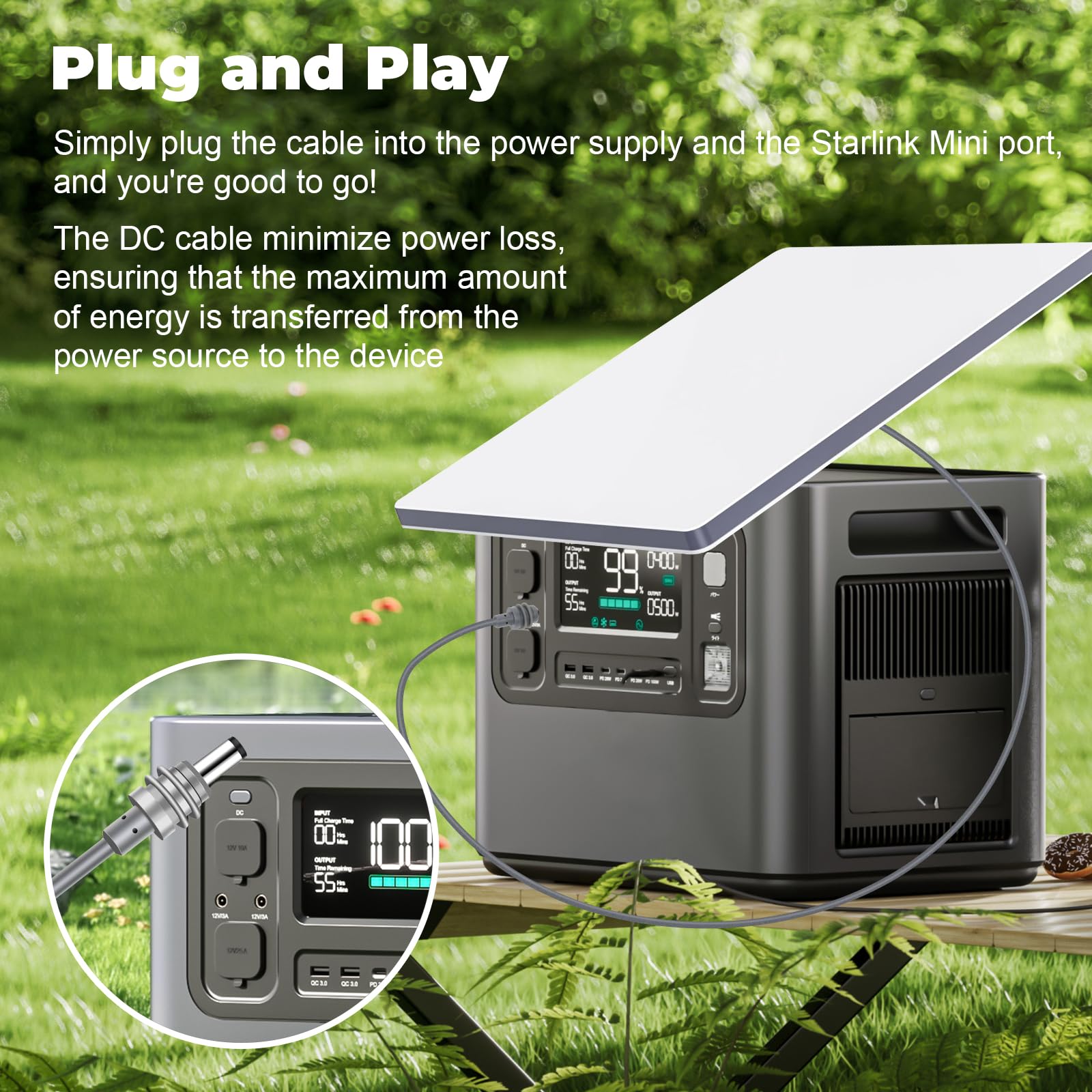 Snapklik.com : Zeroffi Starlink Cable 32.8FT, Starlink Mini Replacement ...