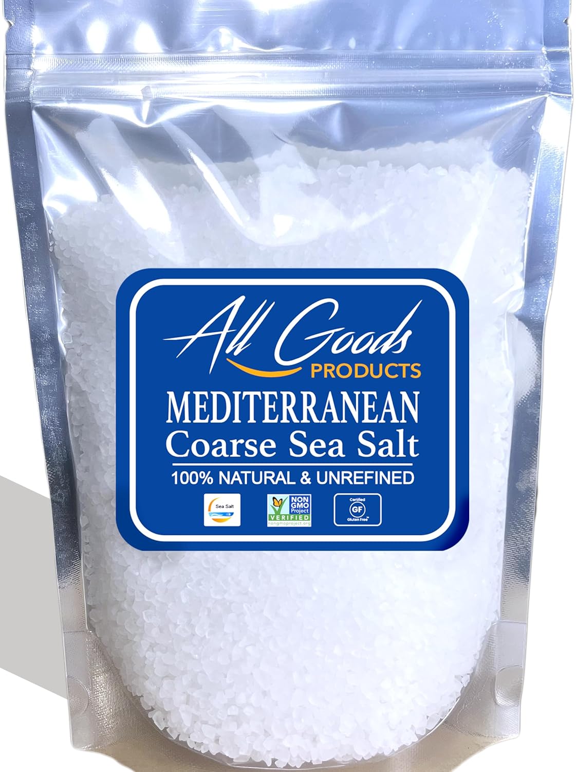 Amazon.com : All Goods Mediterranean Sea Salt For Grinder Refill, 8 Oz ...