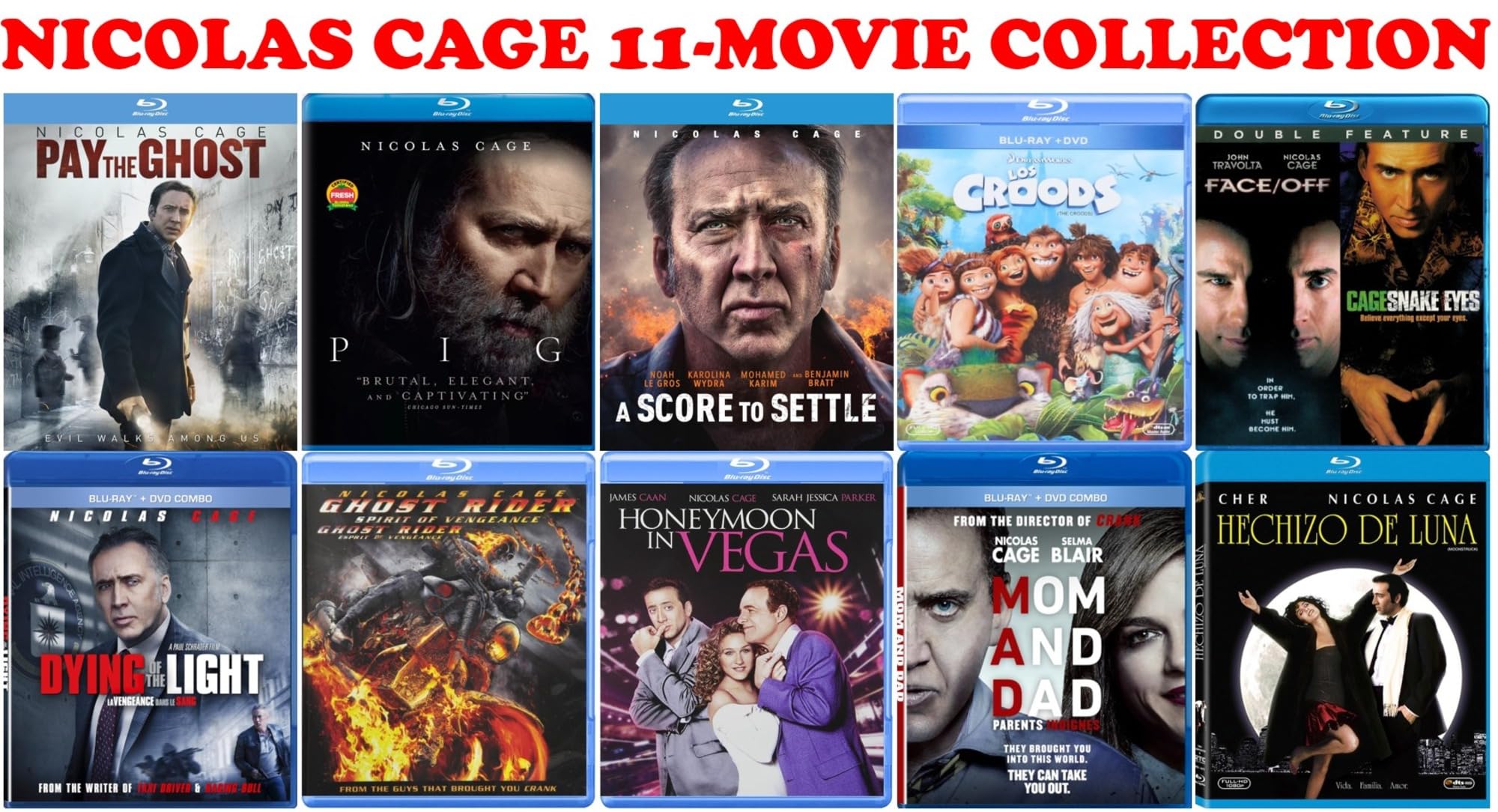 Amazon.com: Ultimate Nicolas Cage 11-Movie Blu-ray Collection: Pay the ...