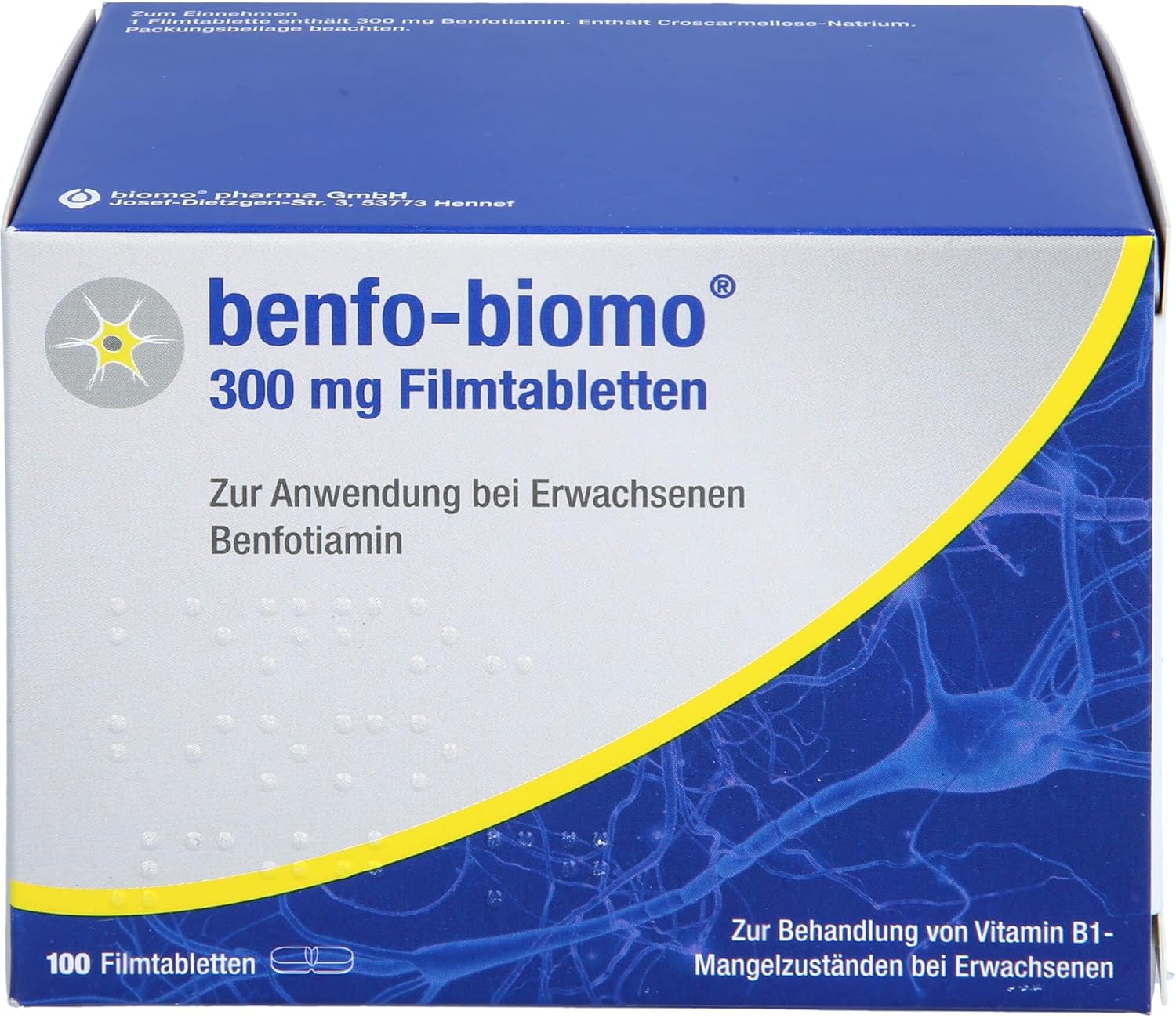 Benfo-biomo 300mg Filmtabletten 100 Stück : Amazon.de: Drogerie ...