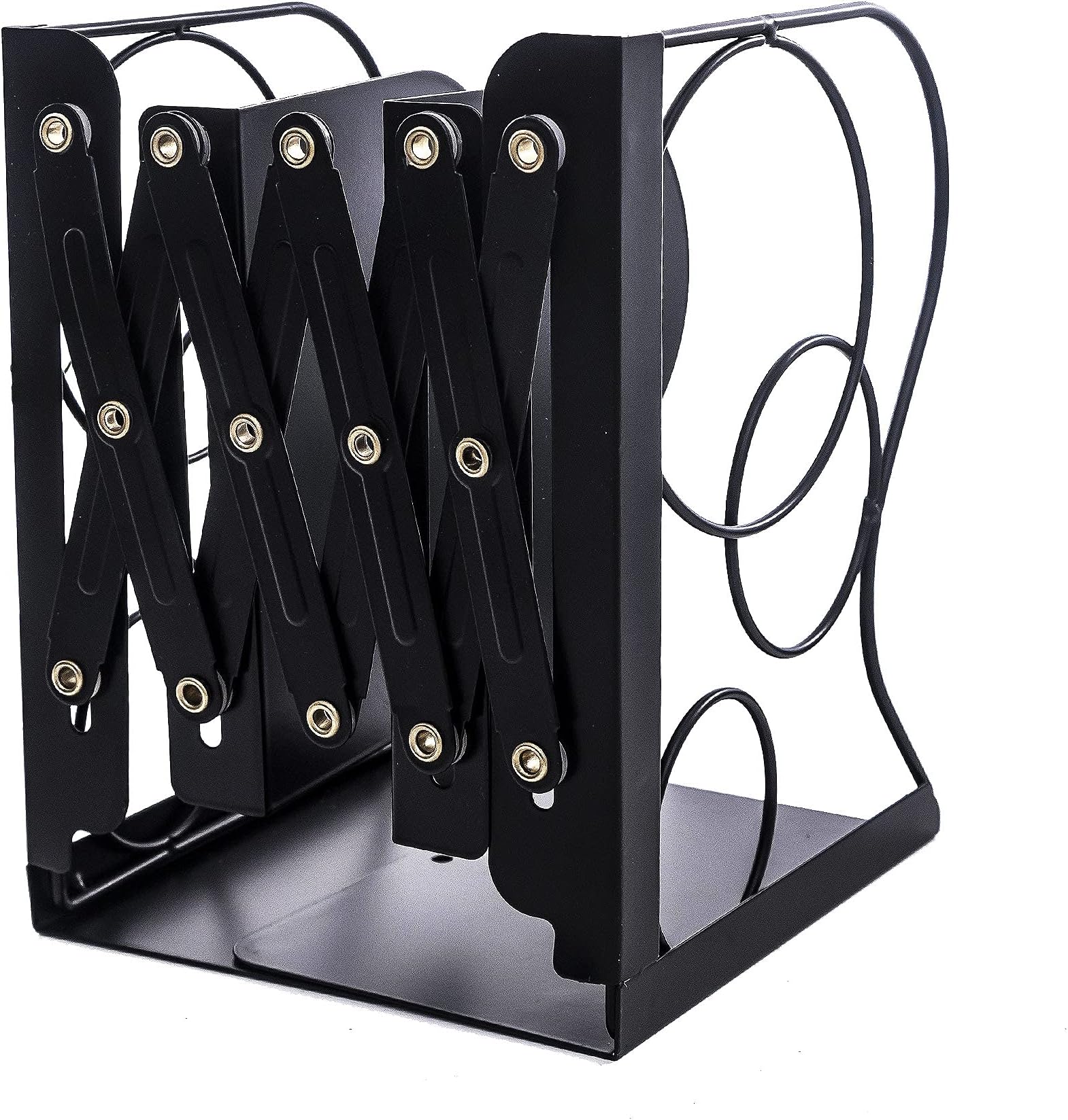 Amazon.com : Adjustable Bookends Metal Book Ends for Heavy Book Holder ...